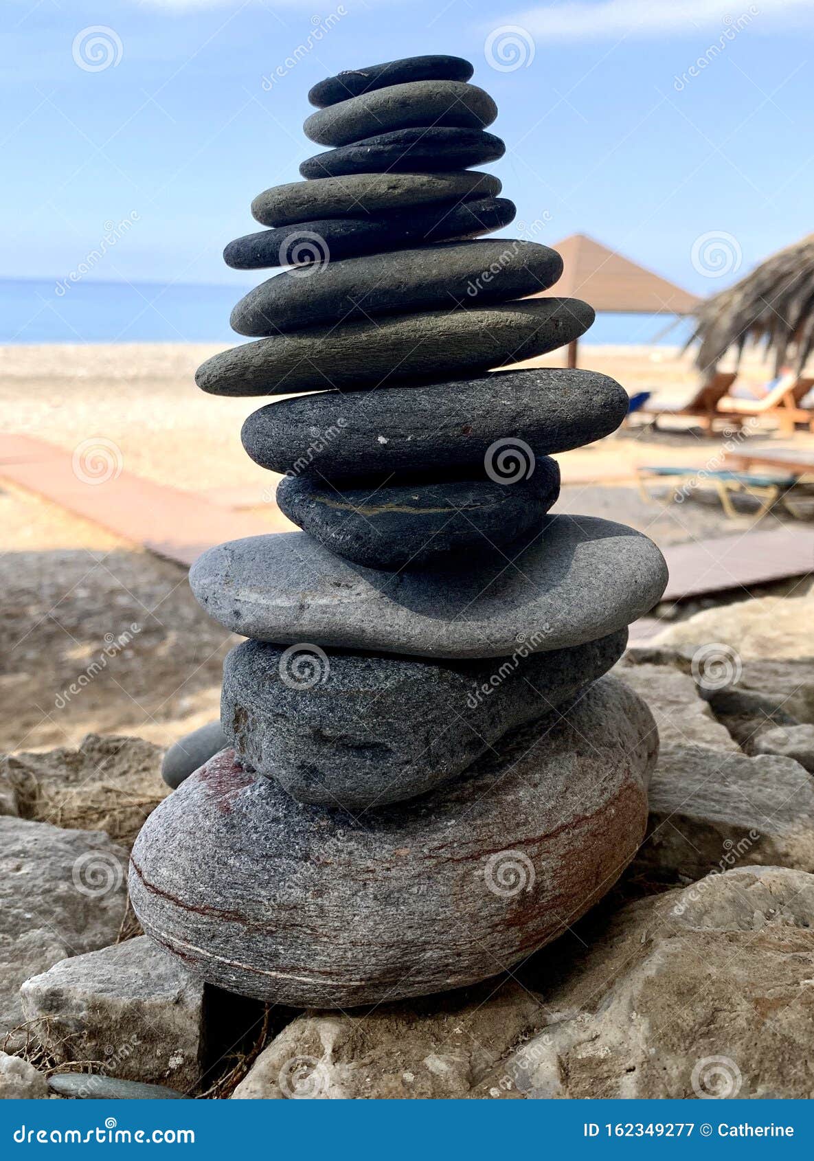 Stacked stock image. Image of crete, stones, greece - 162349277