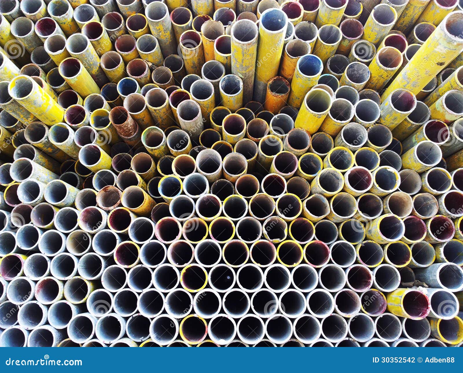 Stacked Steel Pipe Abstract Stock Photo - Image of abundance, circle ...