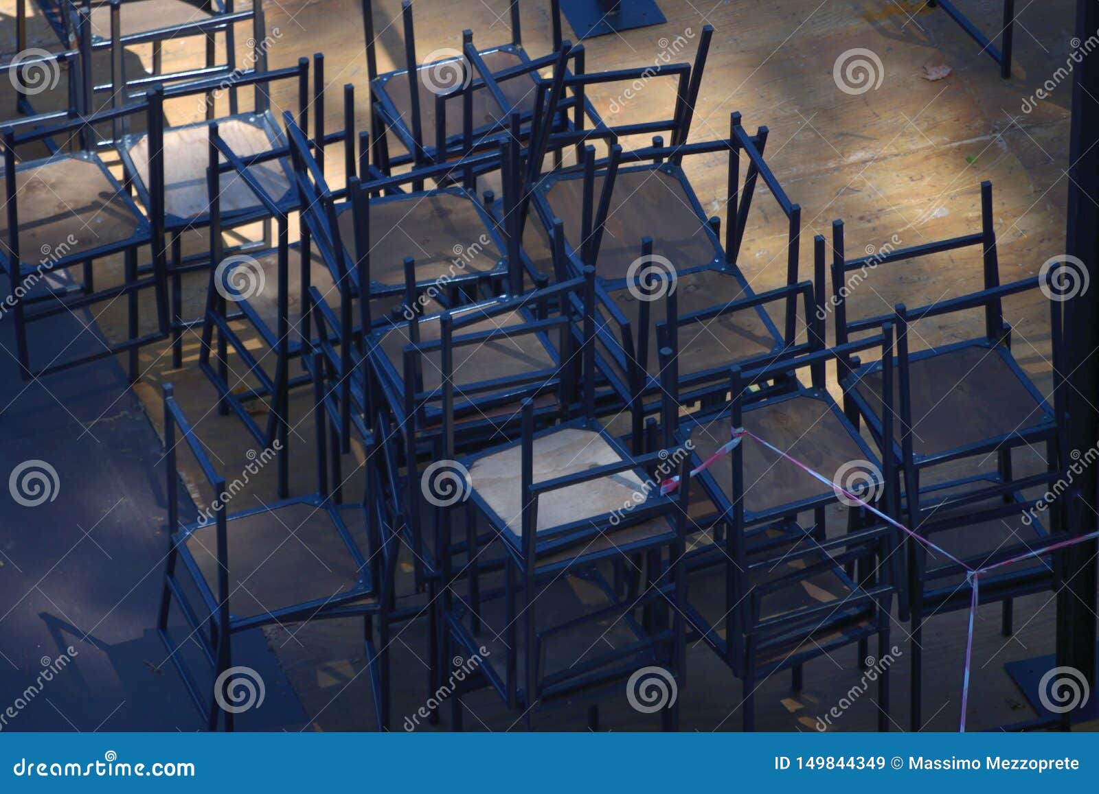Chair Chair Chair and Chair Stock Image - Image of waiting, stacked ...