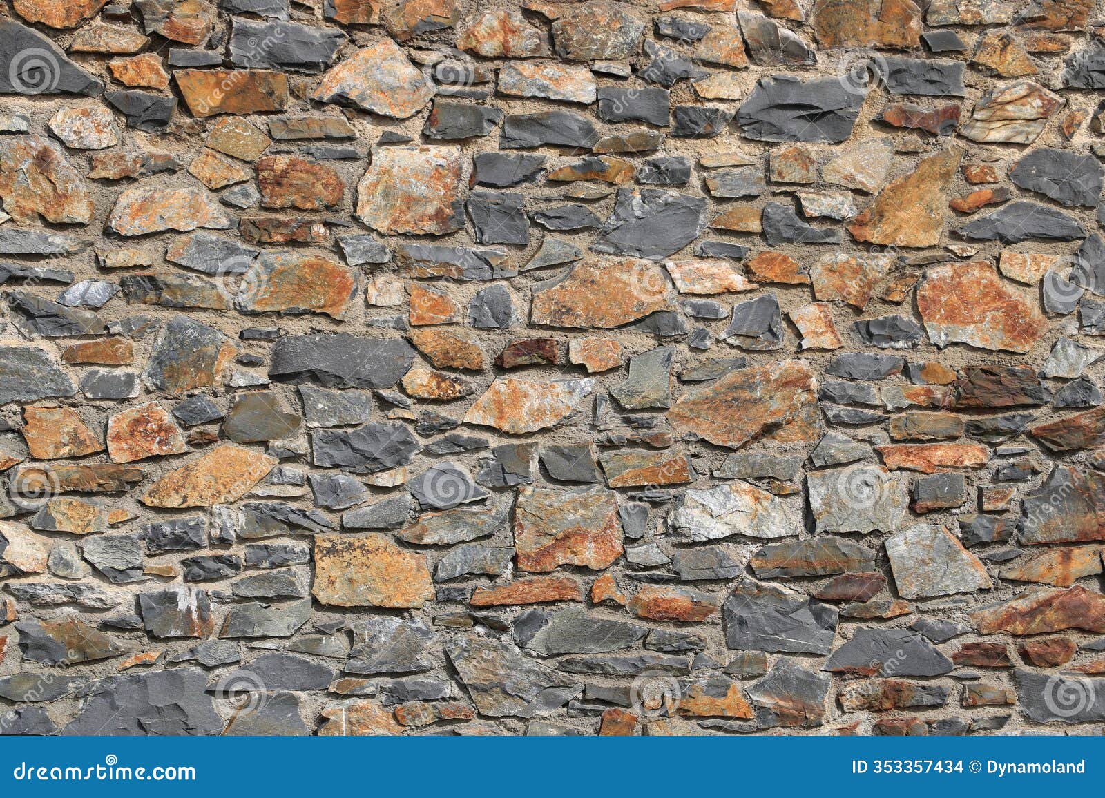 Stacked Stone Brick Wall. Stone Cladding Wall Made of Natural Grey ...