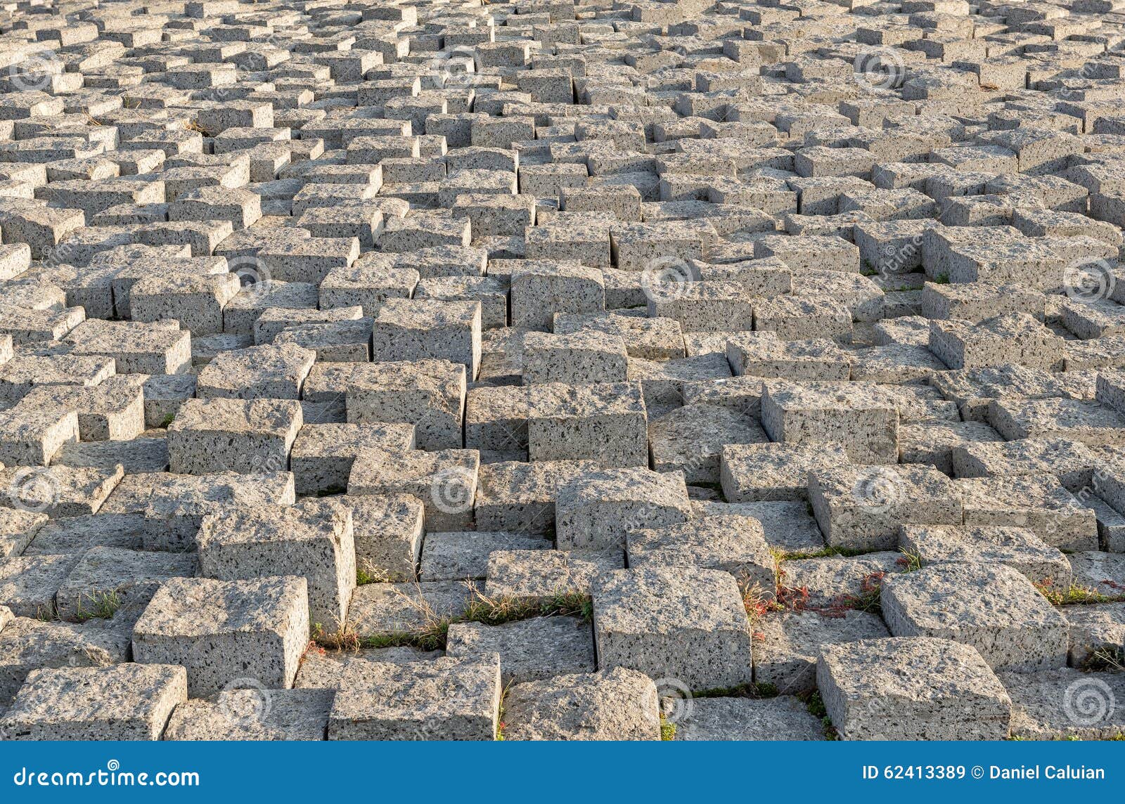 Stacked Stone Pavement with Different Height. Stock Image - Image of ...