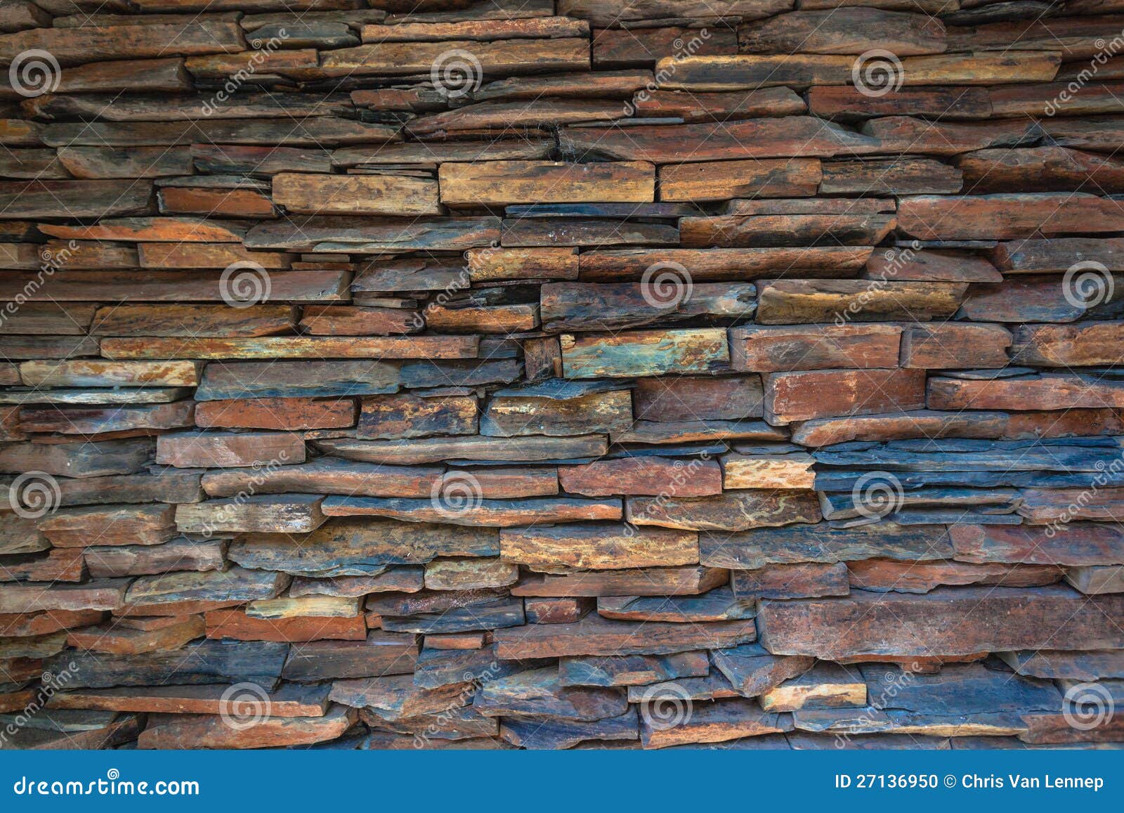 Stacked Stone Slate Wall stock photo. Image of outdoor - 27136950