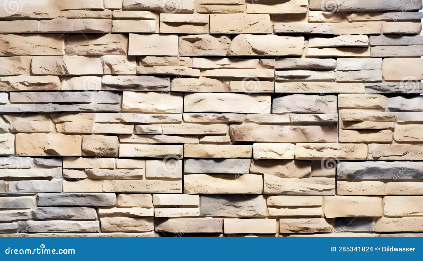 Stacked Stone Wall Background. Generative Ai Design Stock Illustration ...