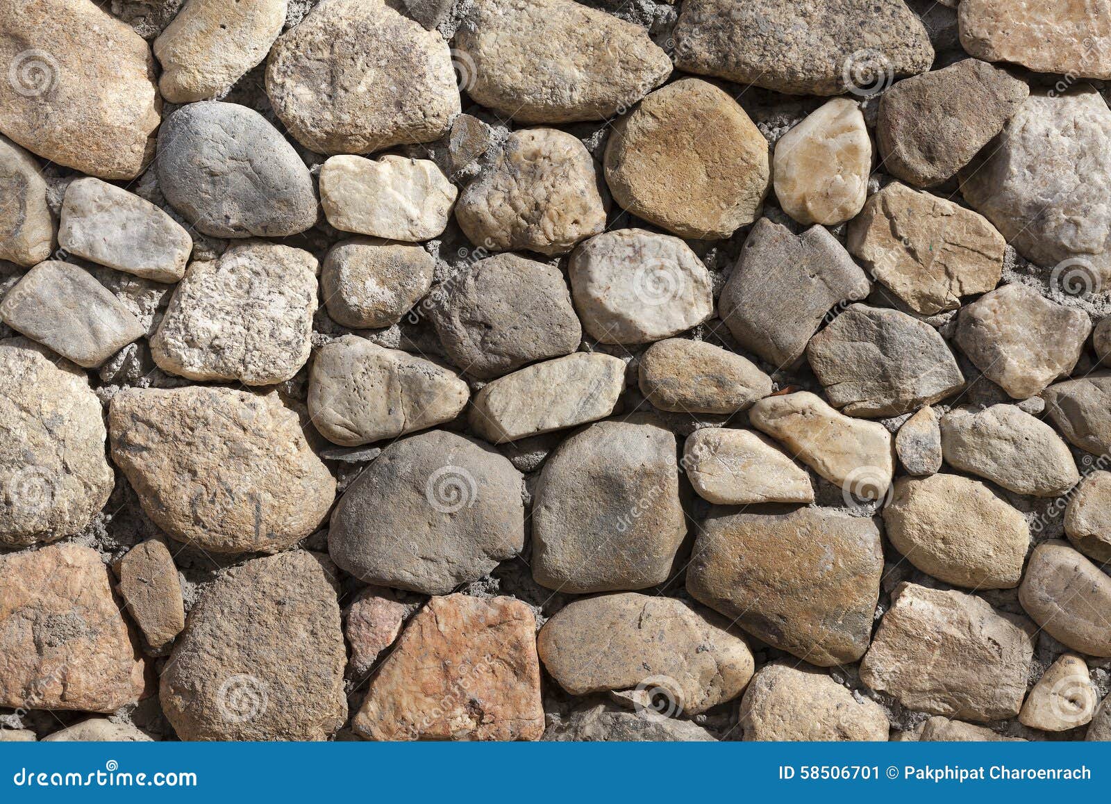 Stacked Stone Wall Background Texture. Stock Image - Image of cement ...