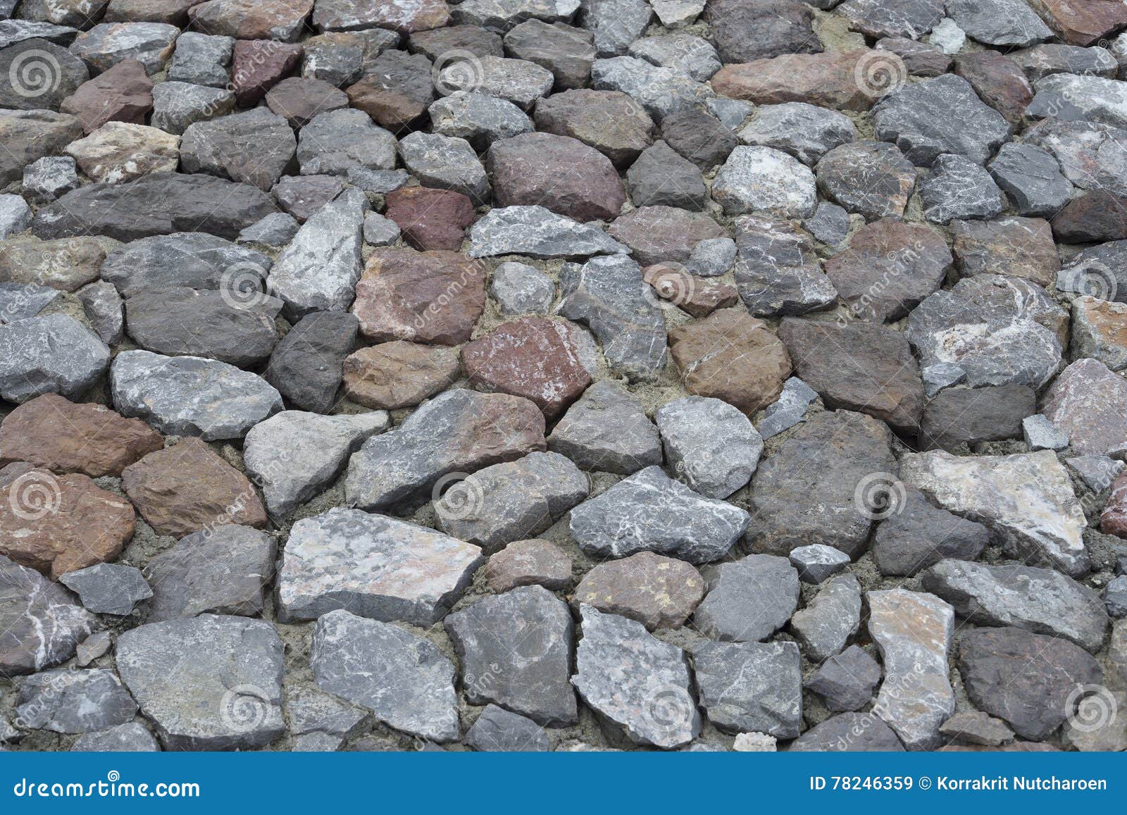 Stacked Stone Wall Background and Texture Stock Image - Image of ...