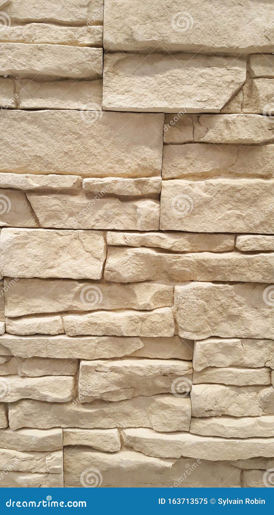 Stacked Stone Wall Background Vertical Stock Image - Image of ...