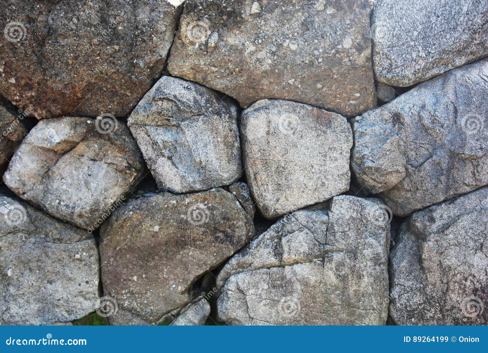 Stacked stone wall stock image. Image of brown, hard - 89264199