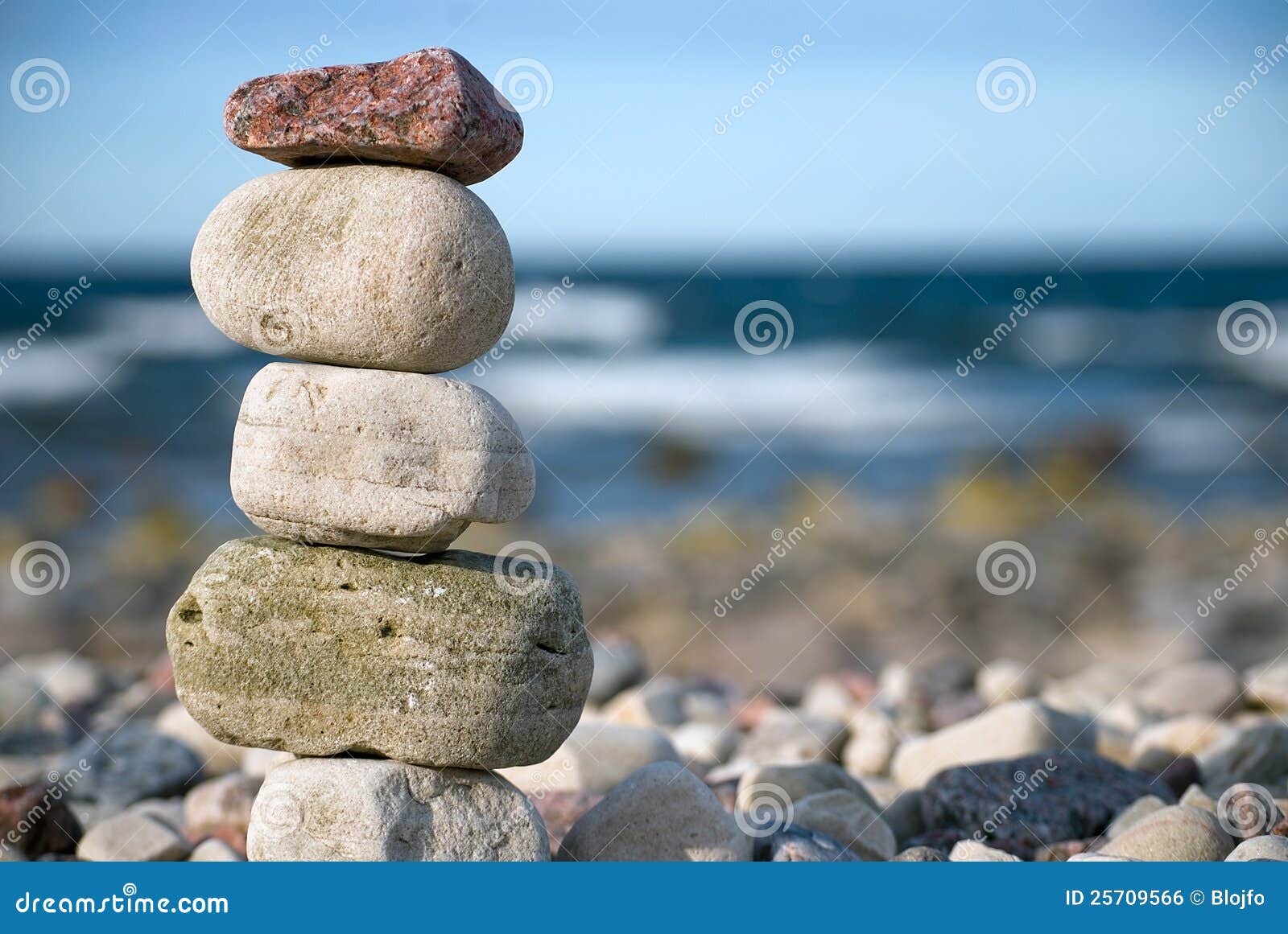 Stacked stones stock photo. Image of wave, group, blue - 25709566