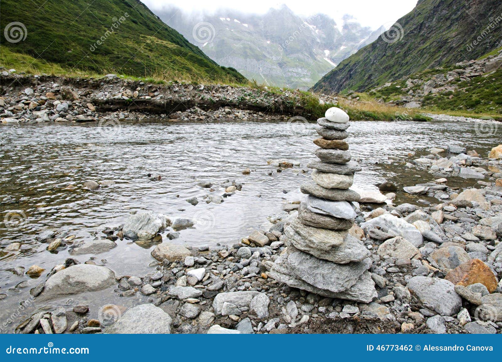 Stacked Stones that Indicate the Direction Stock Photo - Image of ...