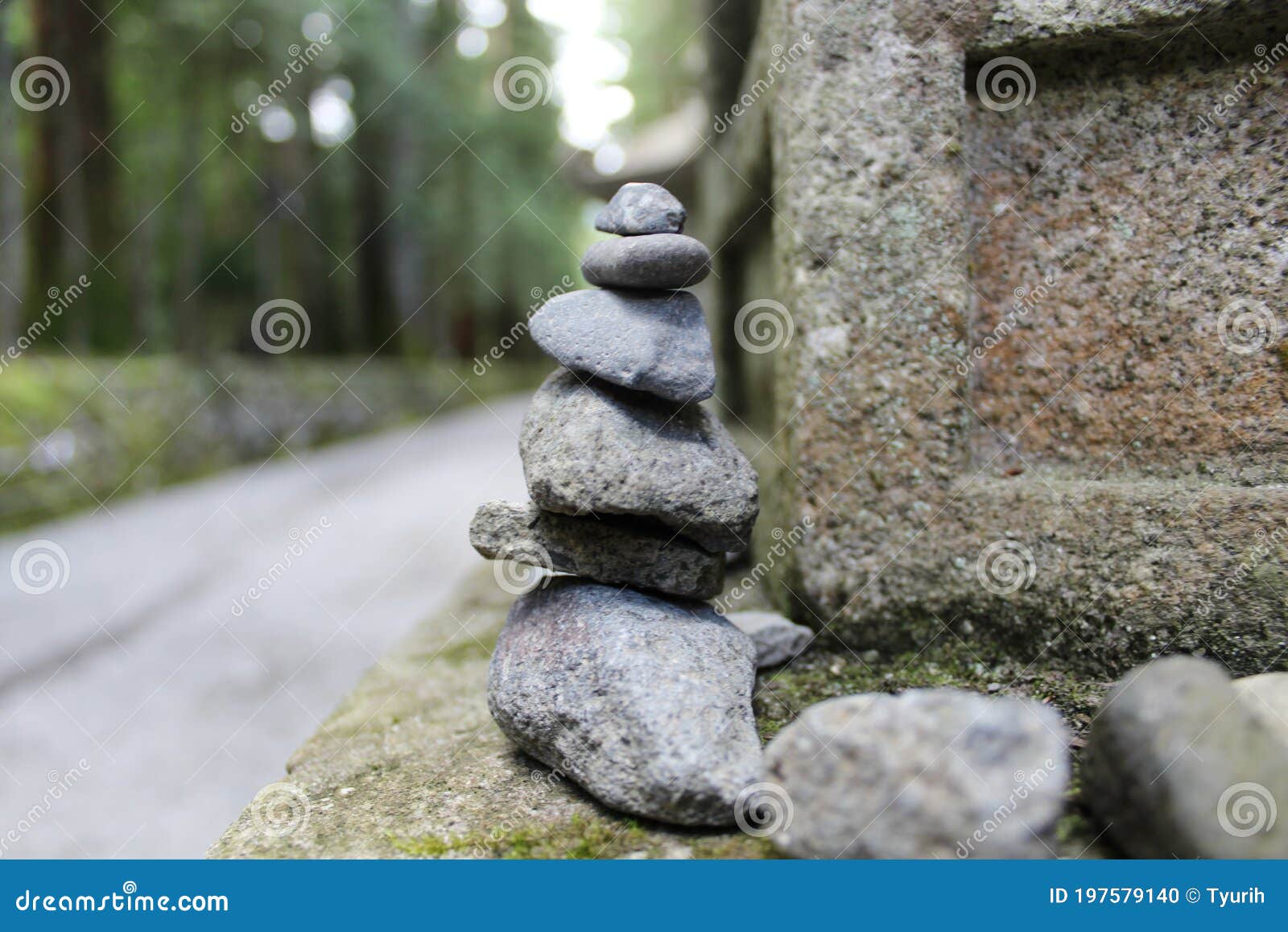 Stacked Stones in a Japanese Shrine Stock Photo - Image of japanese ...
