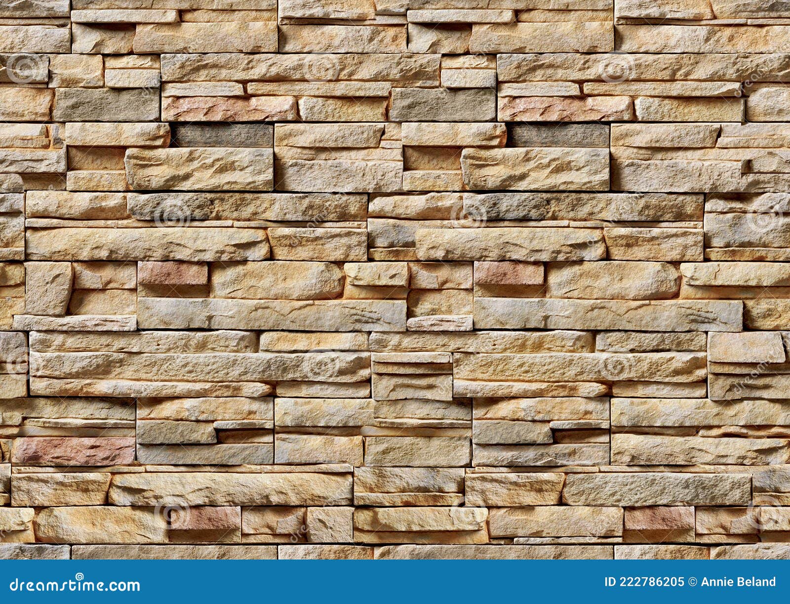 Stacked Stones Wall Tileable Seamless Texture Stock Image - Image of ...