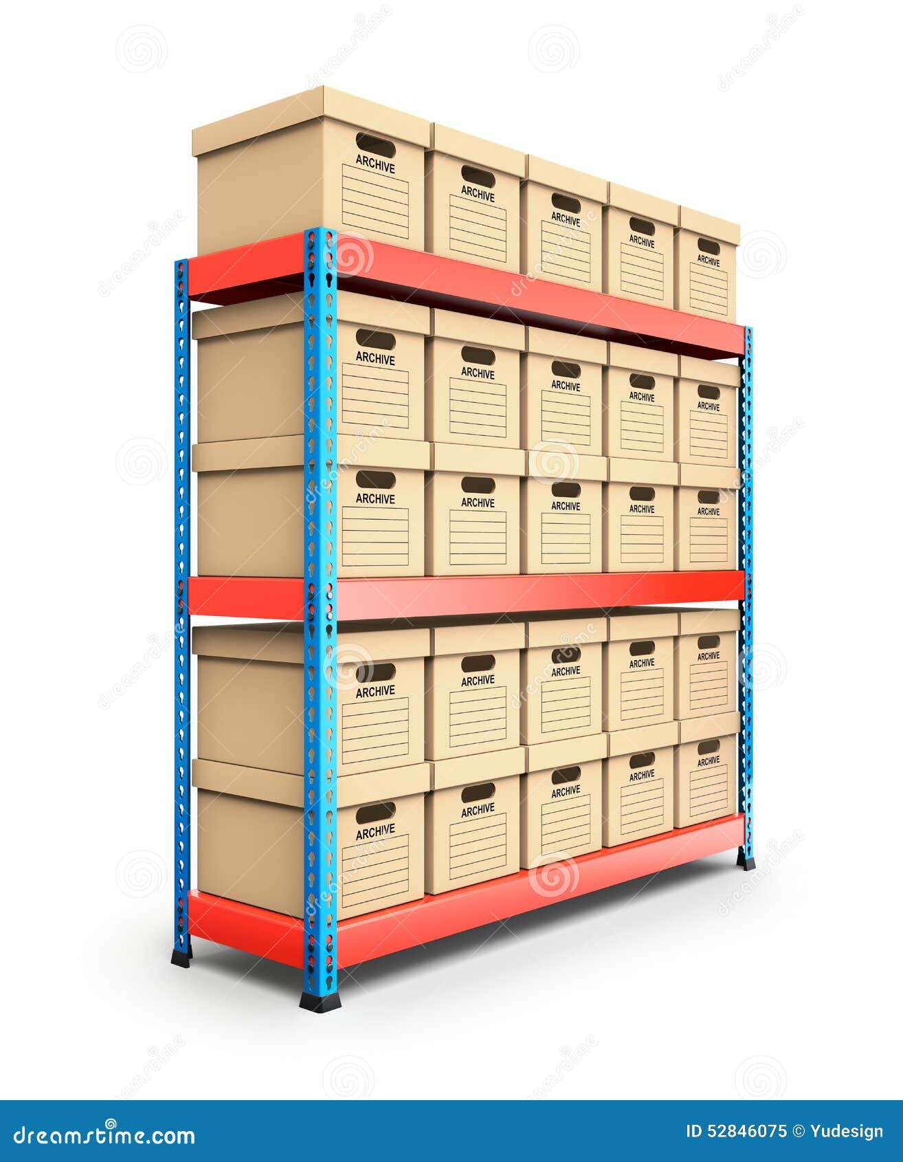 Stacked storage boxes stock illustration. Illustration of carton - 52846075