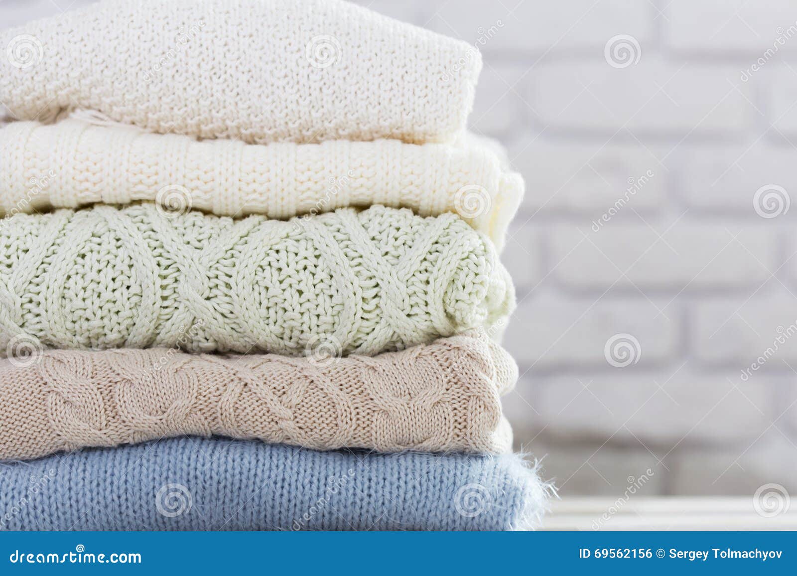 Stacked sweaters stock photo. Image of soft, cozy, folded - 69562156