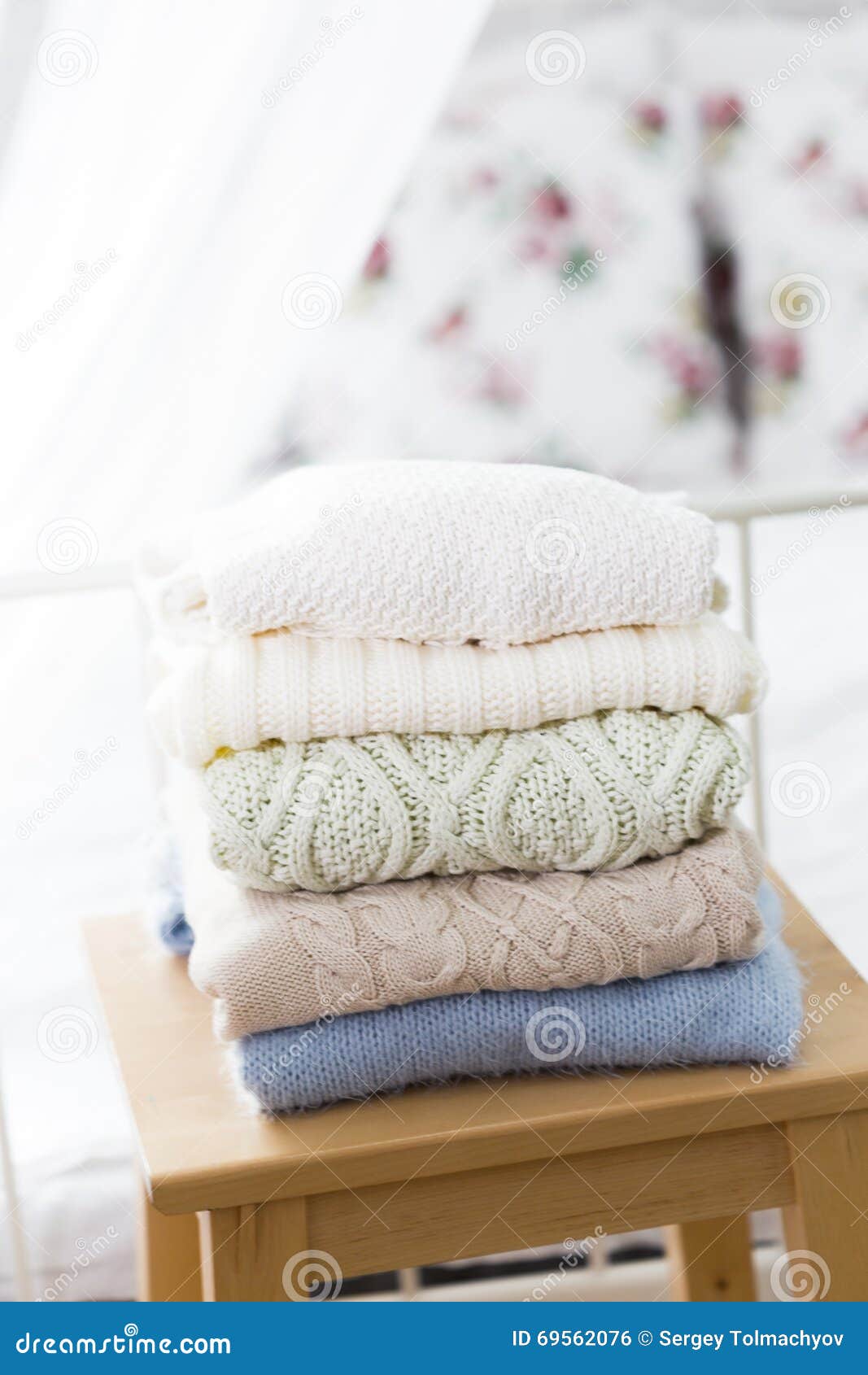 Stacked sweaters stock photo. Image of comfortable, home - 69562076