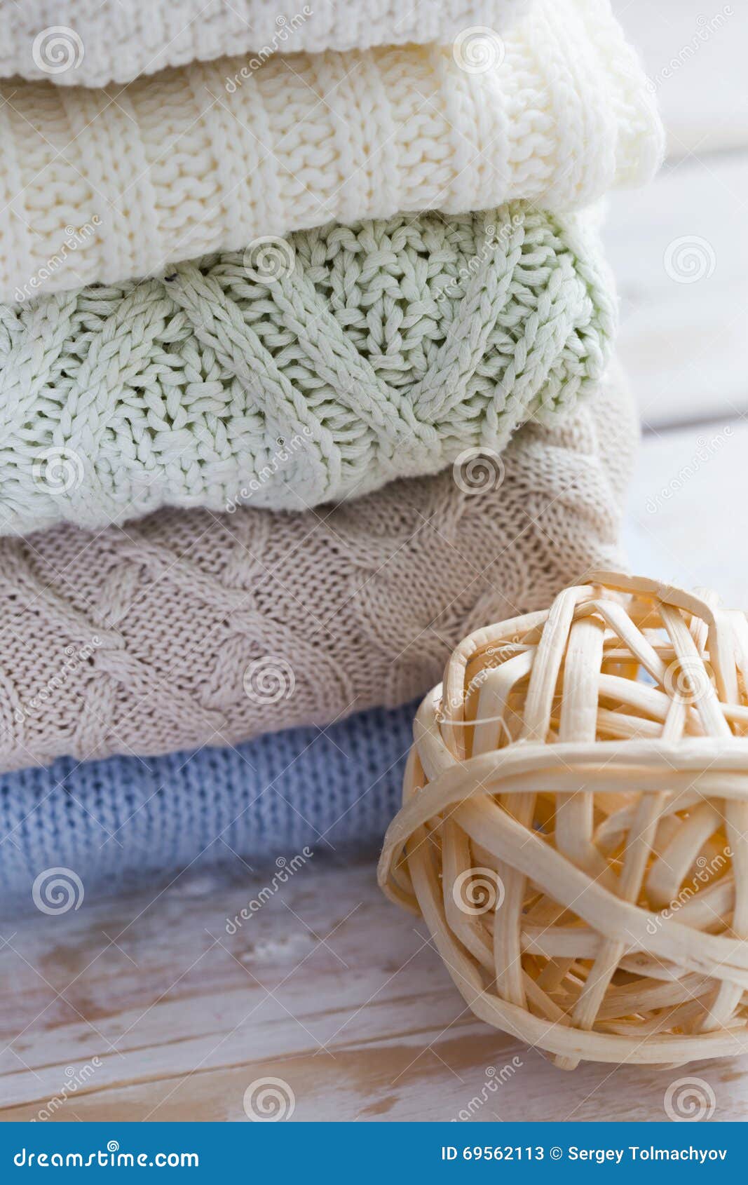 Stacked sweaters stock image. Image of decoration, cloth - 69562113