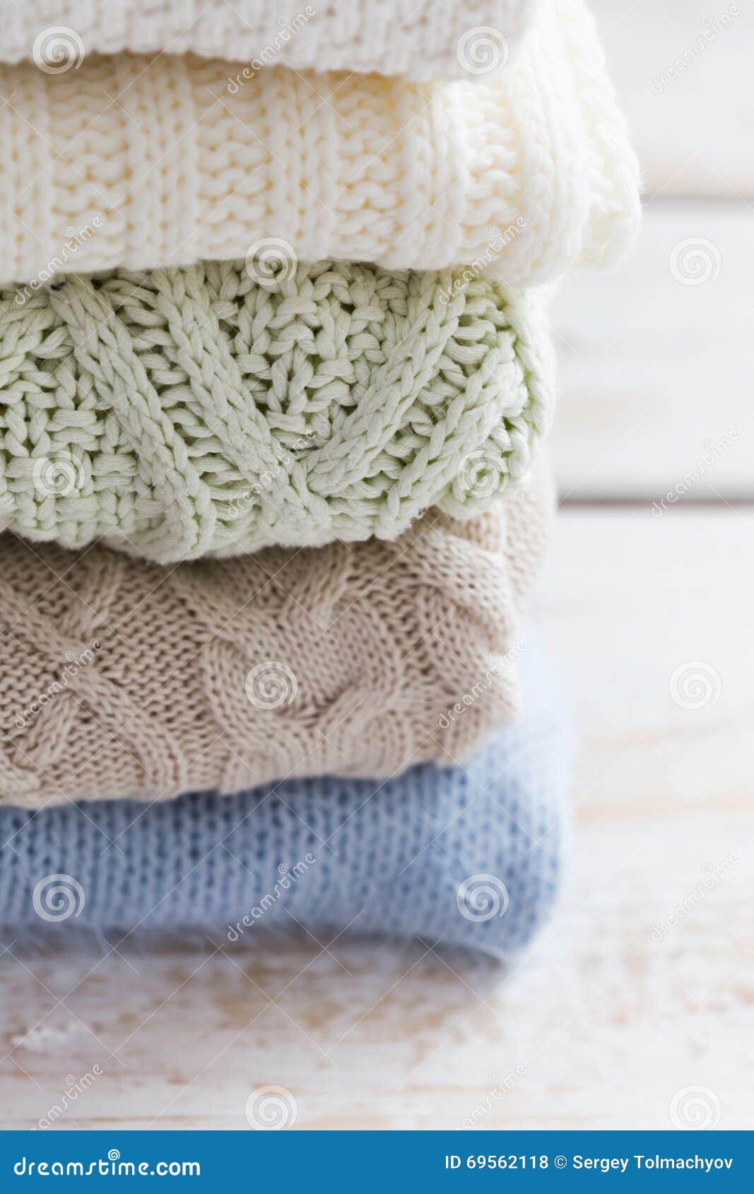Stacked sweaters stock photo. Image of wardrobe, stacked - 69562118