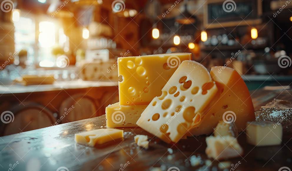 Stacked Swiss Cheese Explodes with Steam and Shards Stock Photo - Image ...