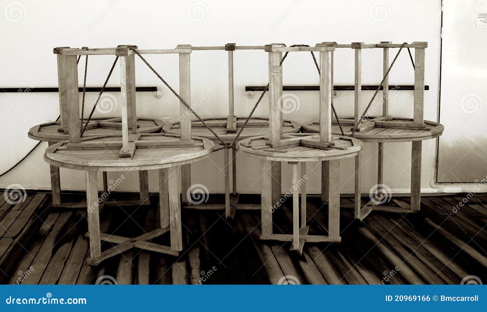 Stacked Tables Against Wall Stock Photo - Image of slats, stacked: 20969166