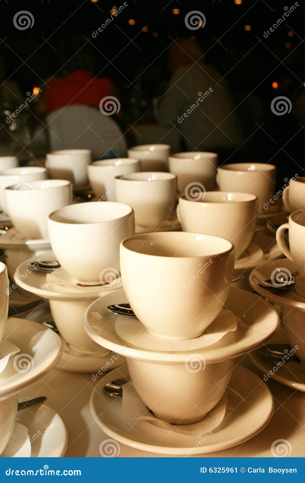 Stacked Teacups stock image. Image of teatime, coffee - 6325961