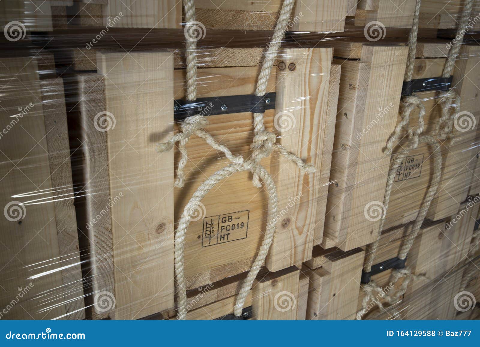 Stacked Timber Boxes Stock Photography | CartoonDealer.com #164129588