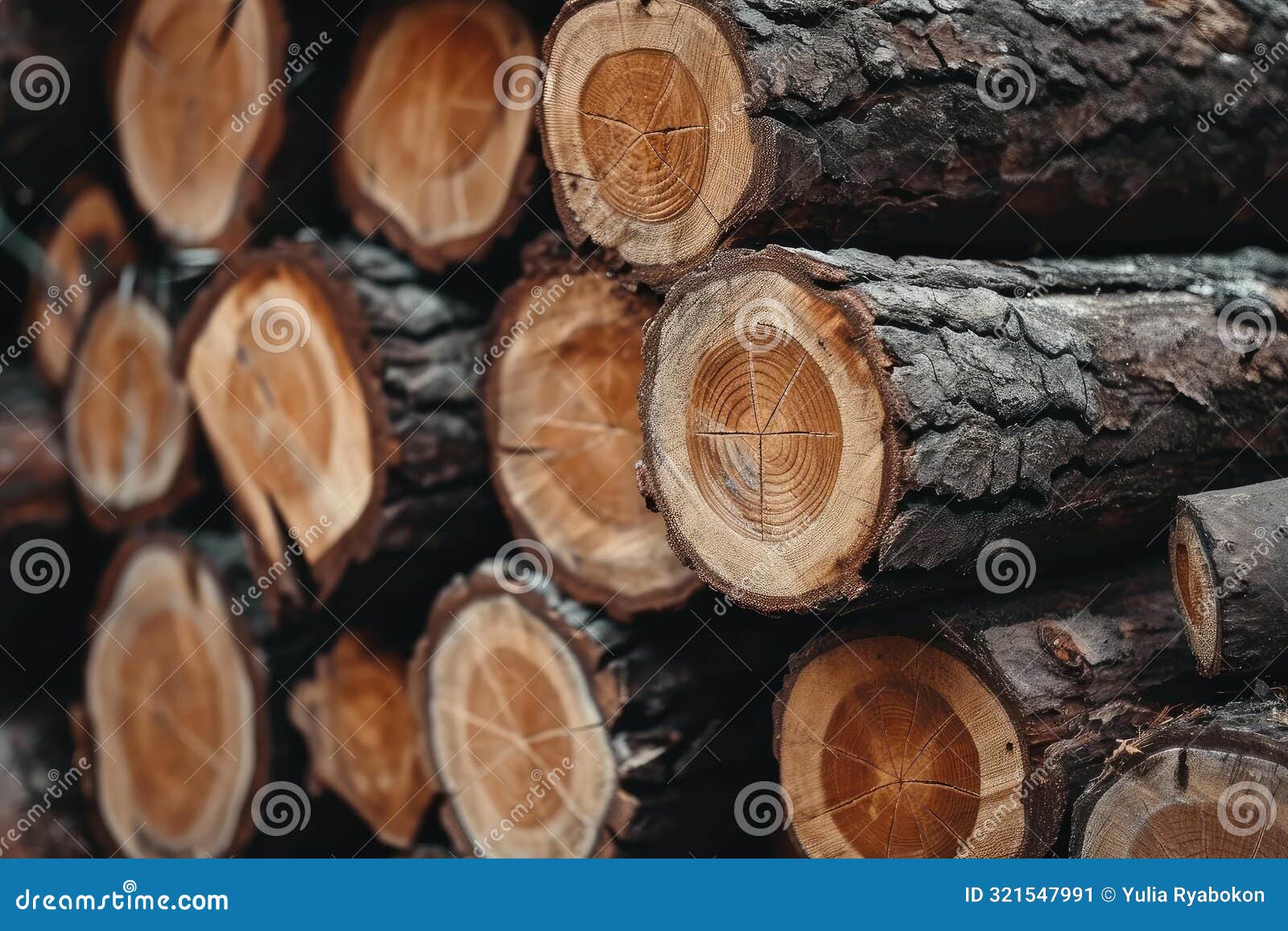 Stacked Timber Texture with Natural Patterns Stock Illustration ...