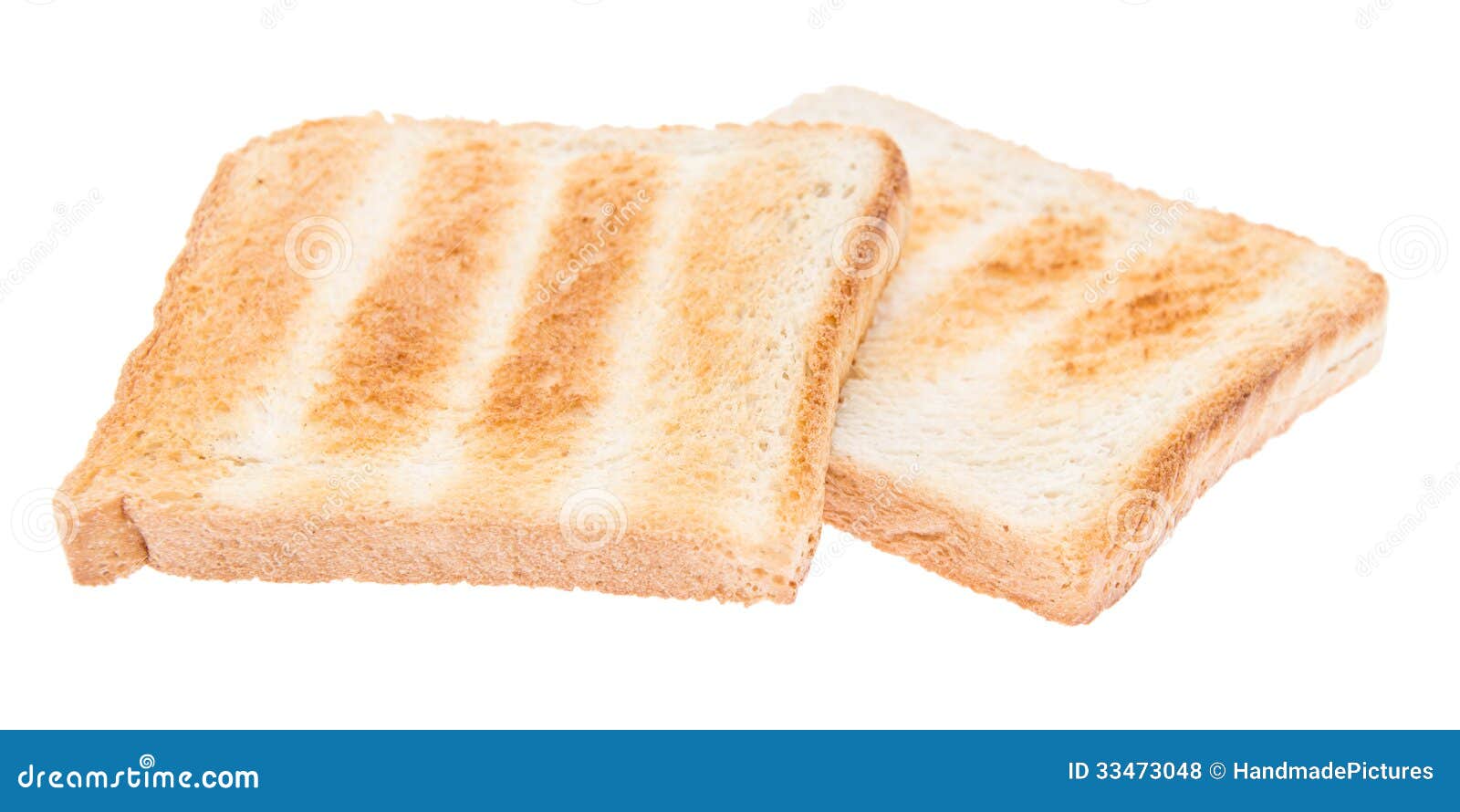 Stacked Toast Isolated on White Stock Photo - Image of toasted, golden ...