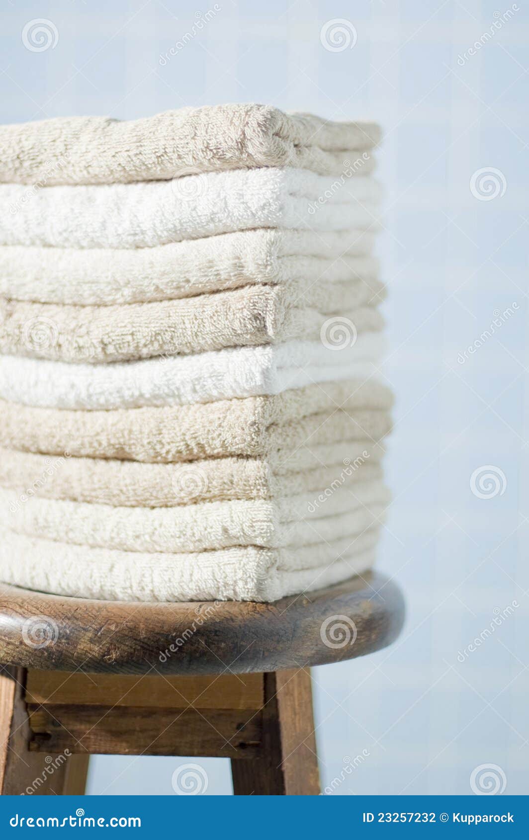 Stacked towels stock photo. Image of downy, stack, products - 23257232