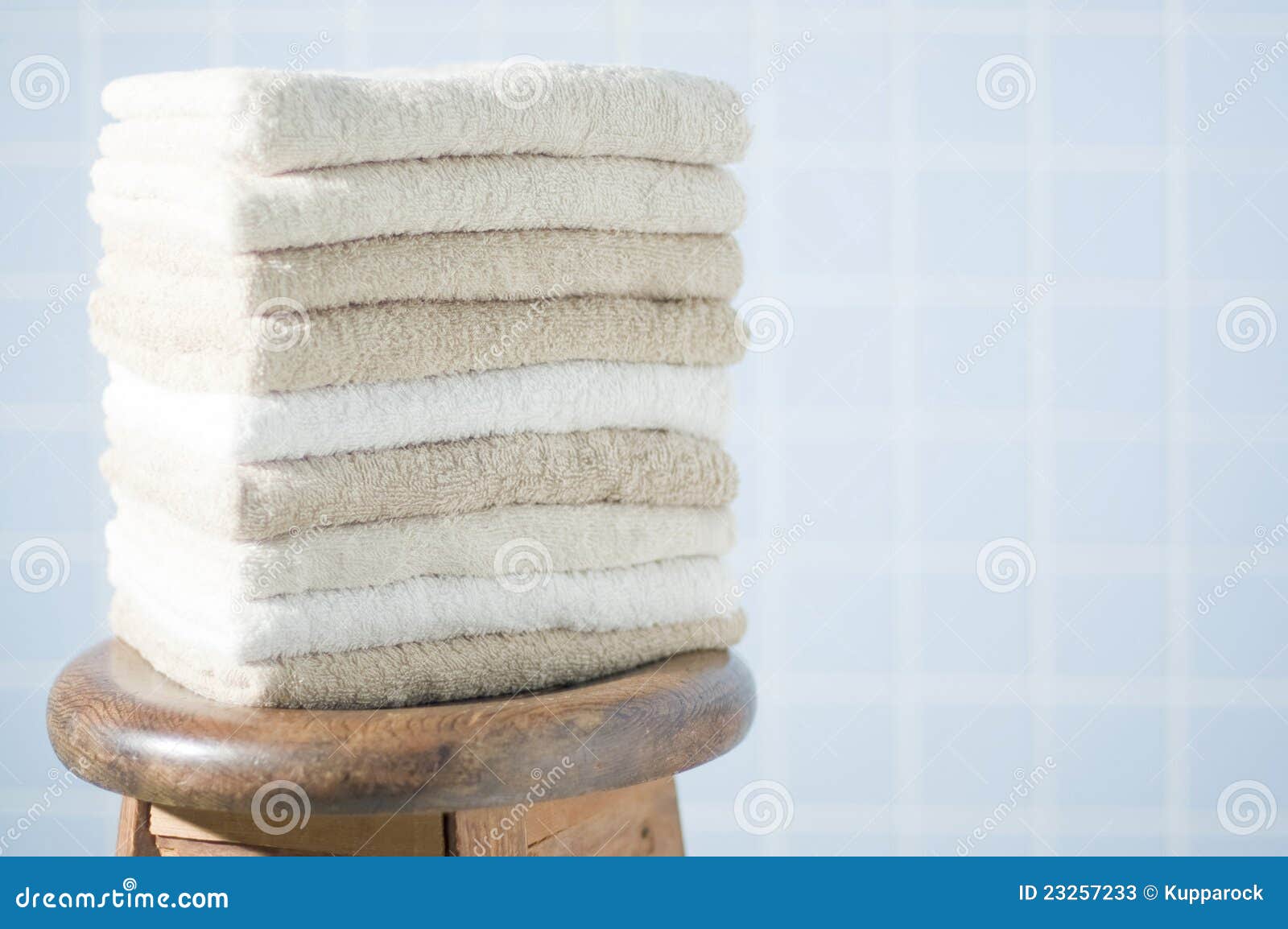 Stacked towels stock image. Image of bath, thick, calm - 23257233