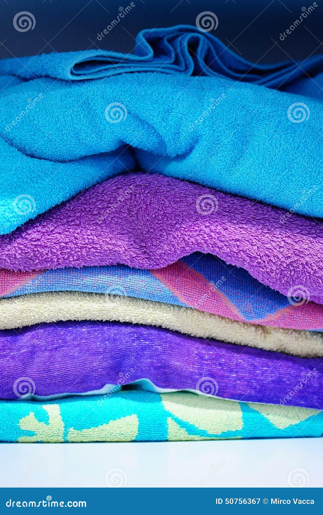 Stacked towels stock image. Image of towels, stacked - 50756367