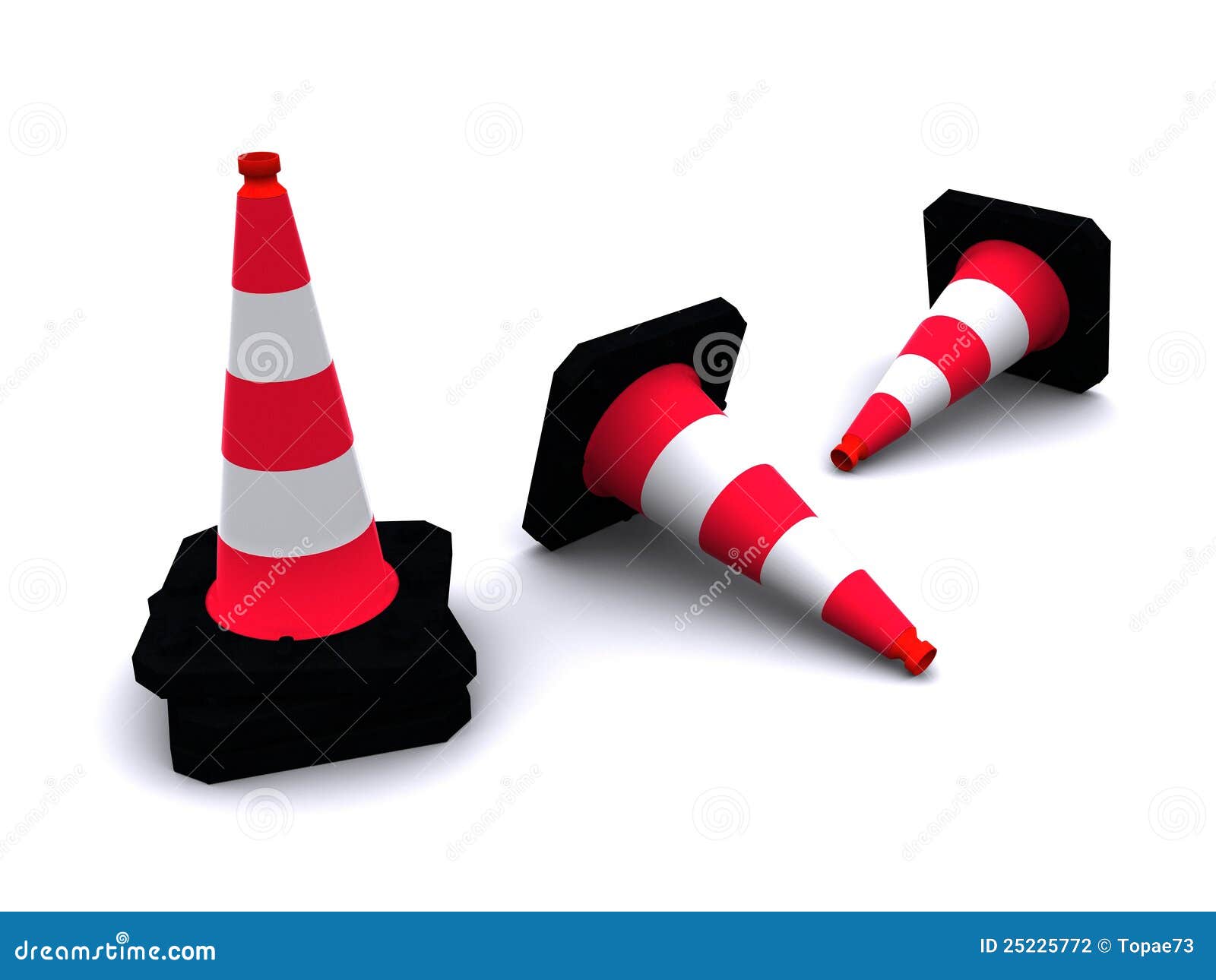 Stacked traffic cones stock photo. Image of cone, marking - 25225772