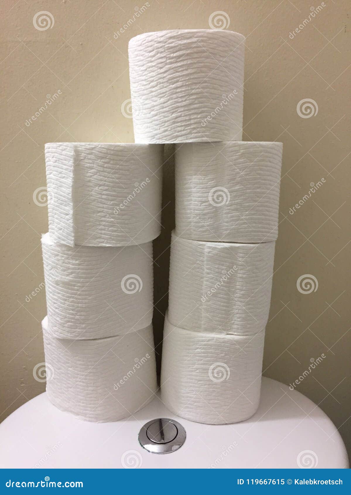 Stacked Up Toilet Paper Rolls Stock Image - Image of paper, rolls ...