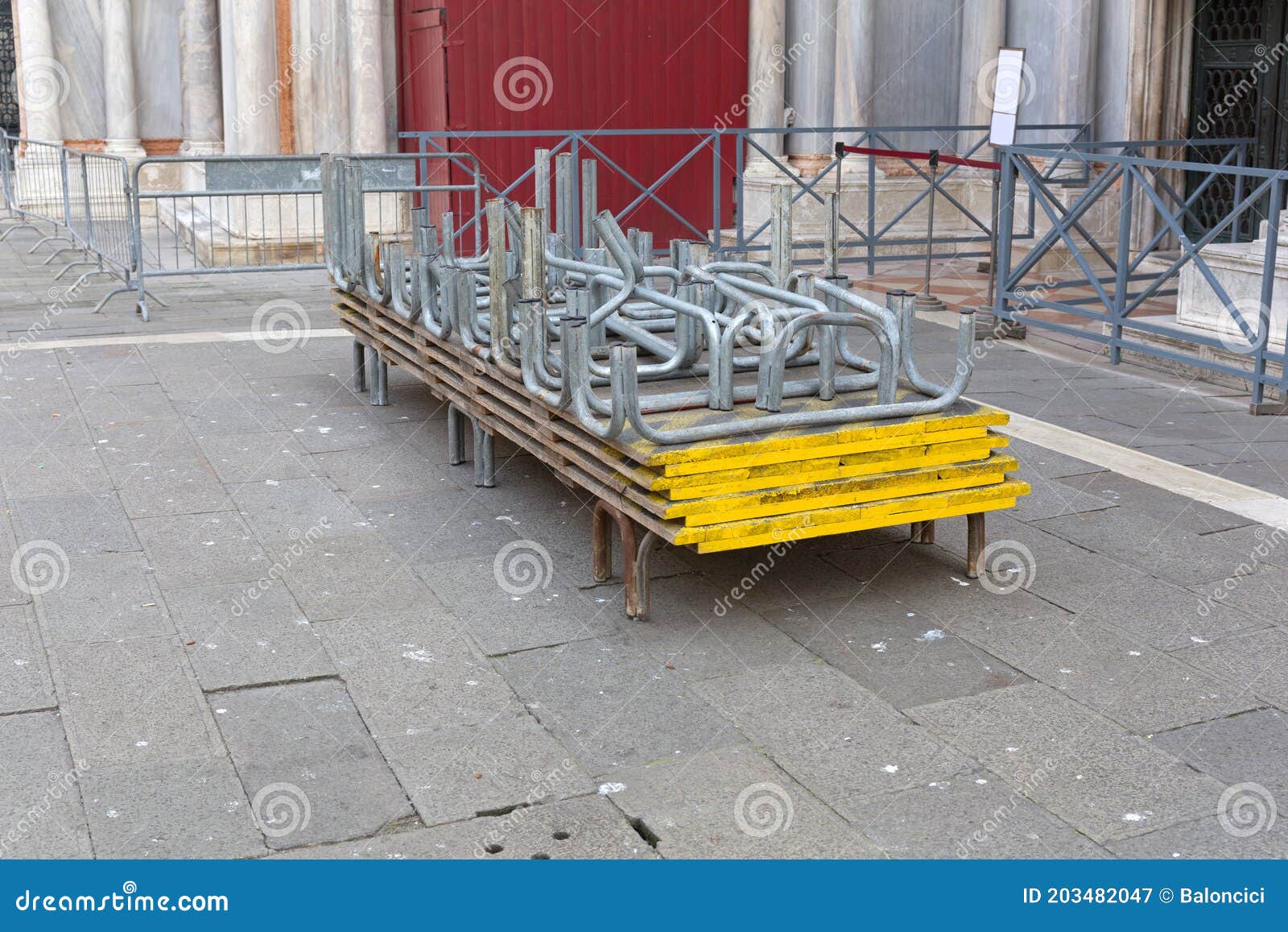 Stacked Walkway Platforms stock image. Image of stacked - 203482047