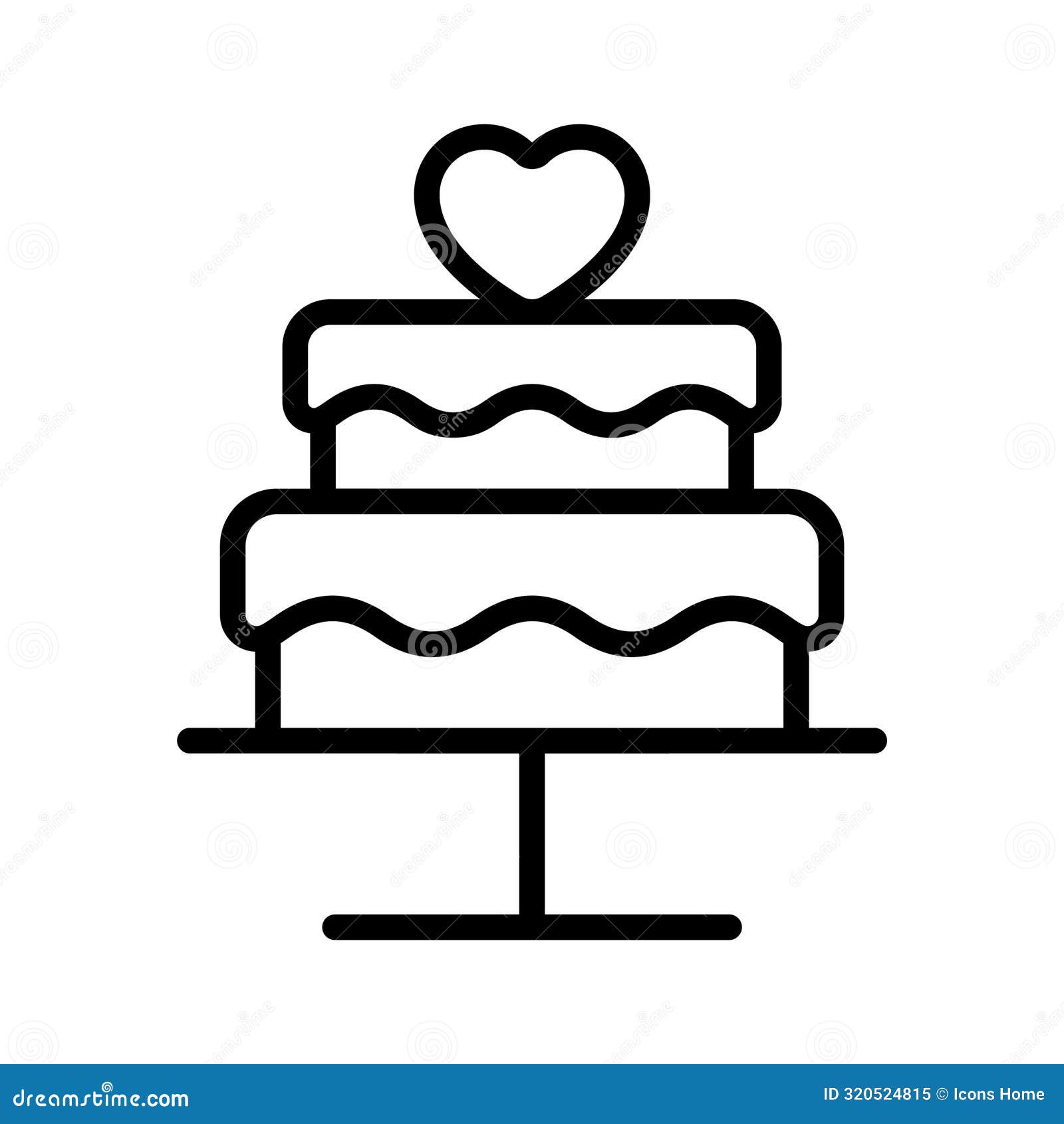 Stacked Wedding Cake Vector Design, Ready To Use Icon Stock Vector ...