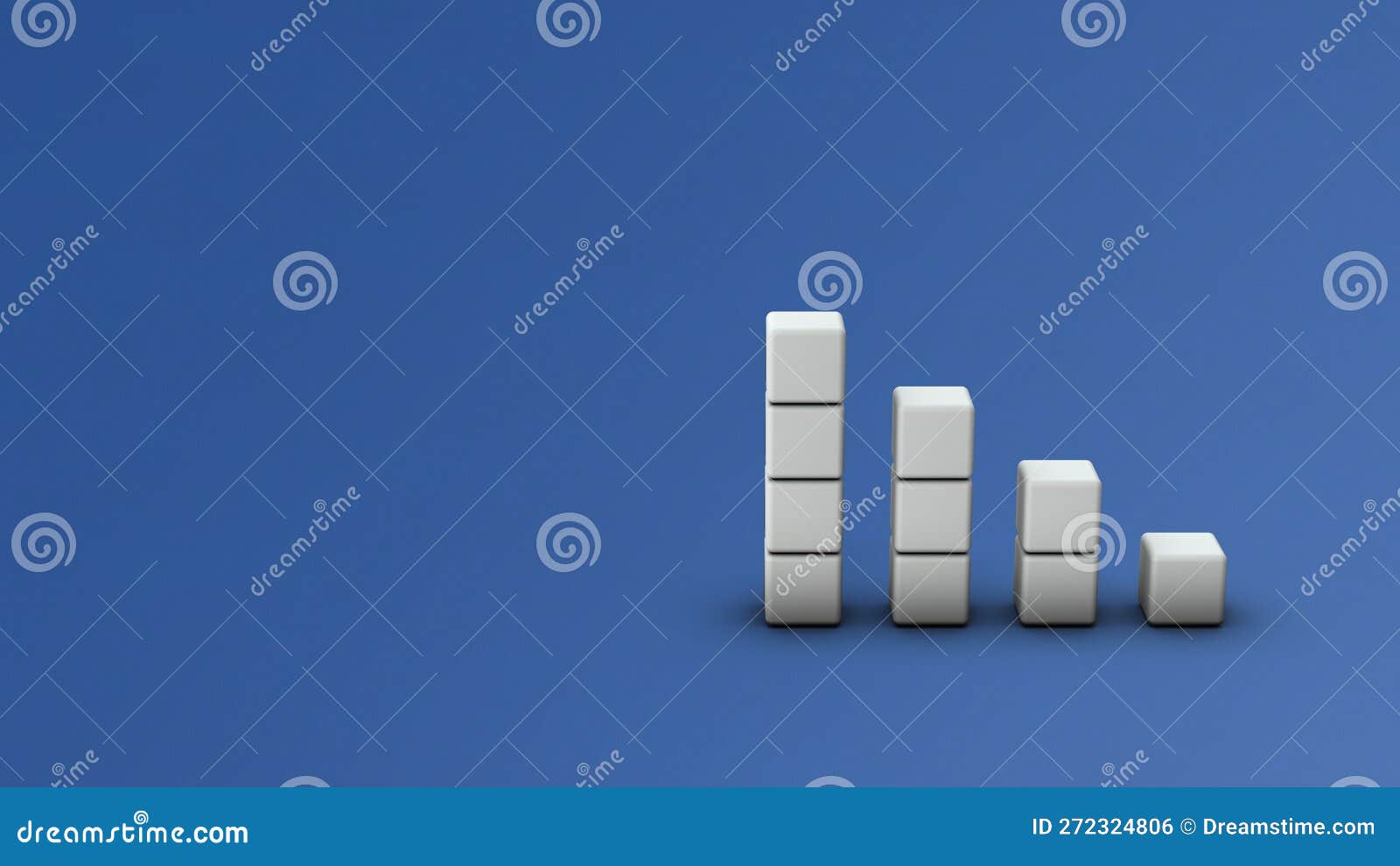 Stacked White Blocks. Downward-sloping Graph. Depression and Anxiety ...
