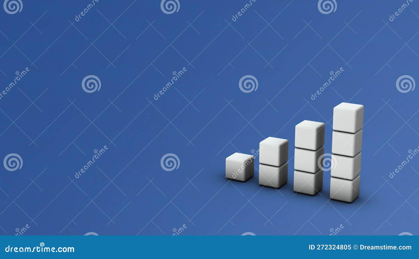 Stacked White Blocks. Upward-sloping Graph. Prosperity and Expectations ...