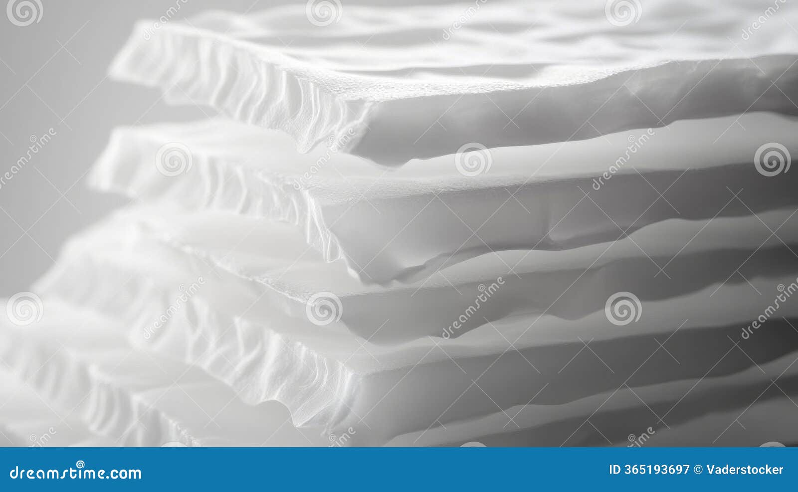 Stacked White Paper Sheets With Texture On White Background Stock Image ...