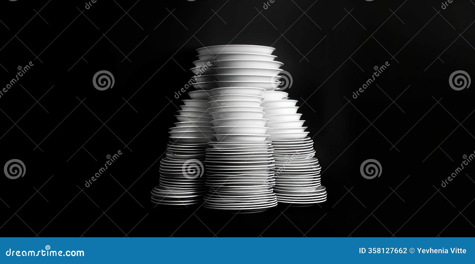 Stacked White Blocks. Upward Sloping Graph. Growth And Booming Concept ...