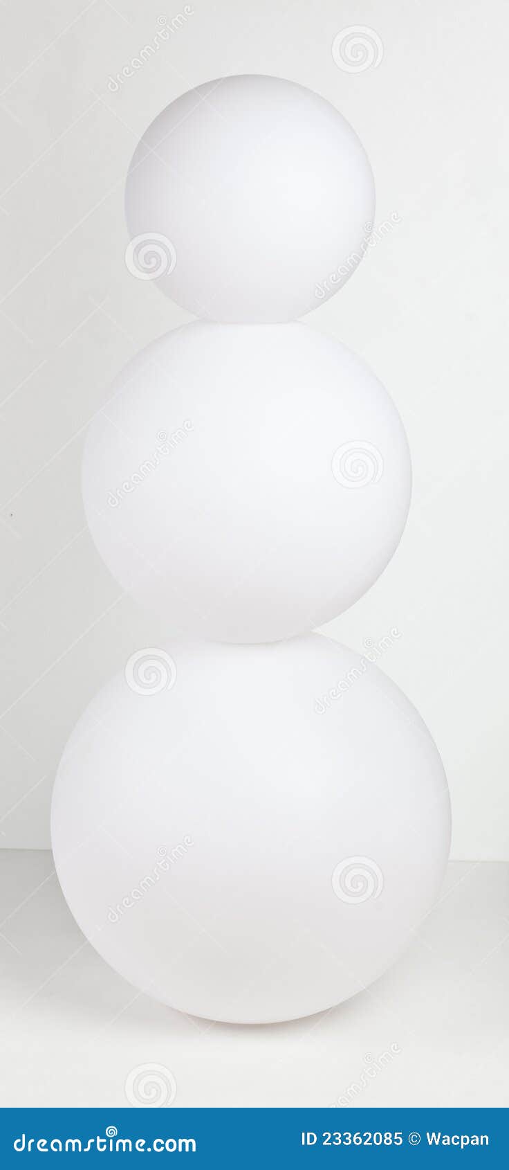 Stacked white Spheres stock image. Image of stacking - 23362085