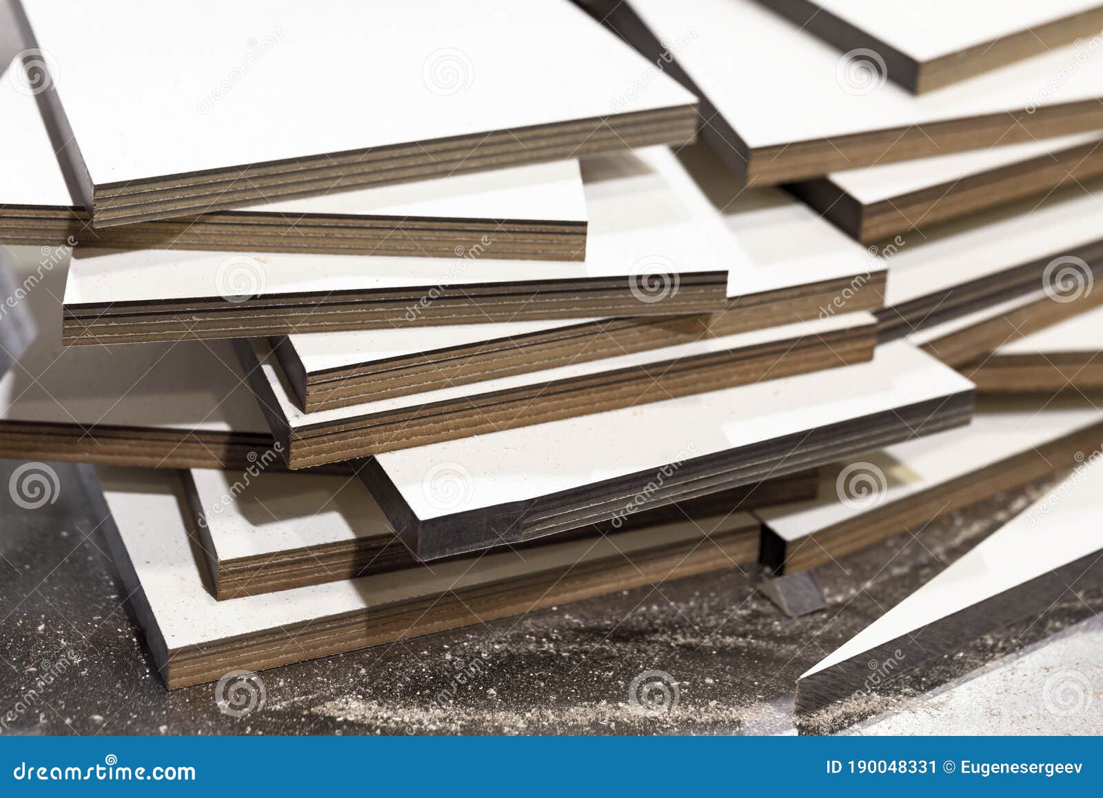 Stacked White Textolite Sheets Stock Image - Image of layered ...