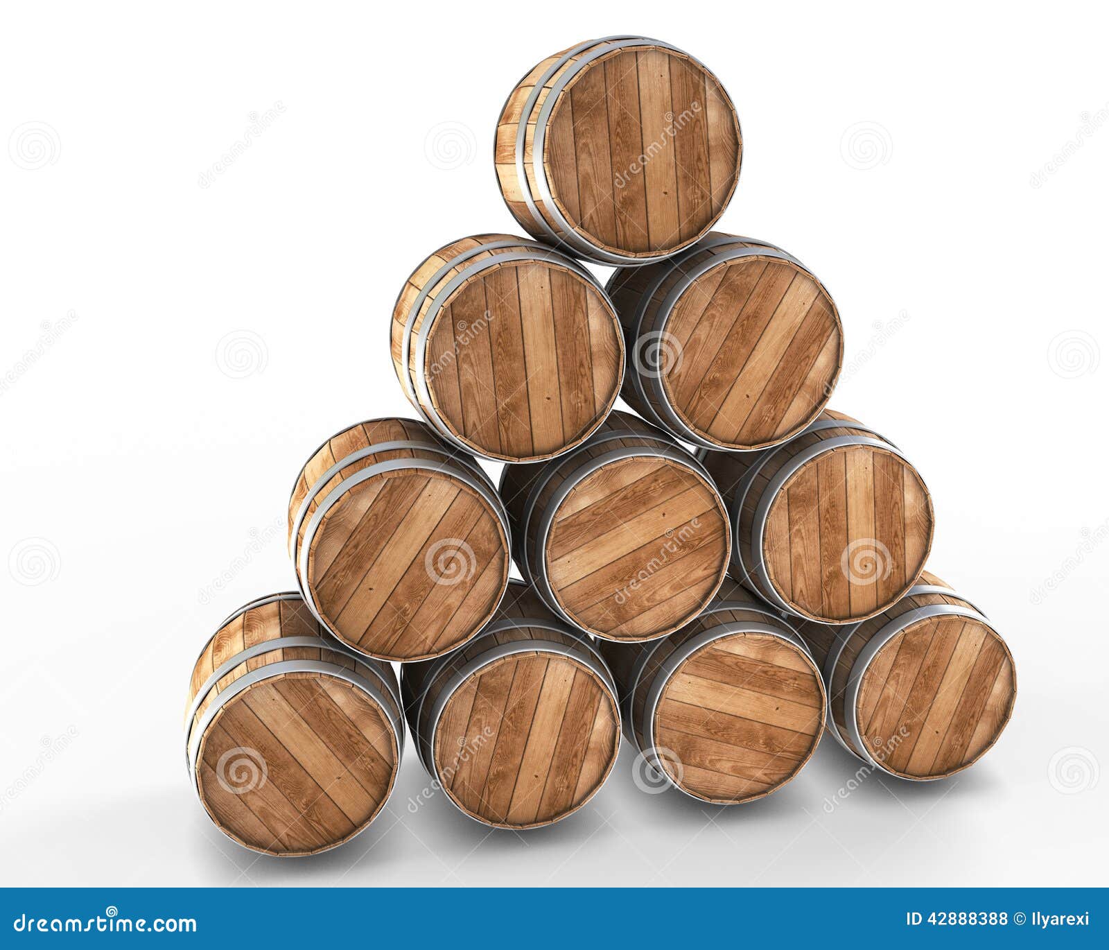 Stacked wine barrels stock illustration. Illustration of foods - 42888388
