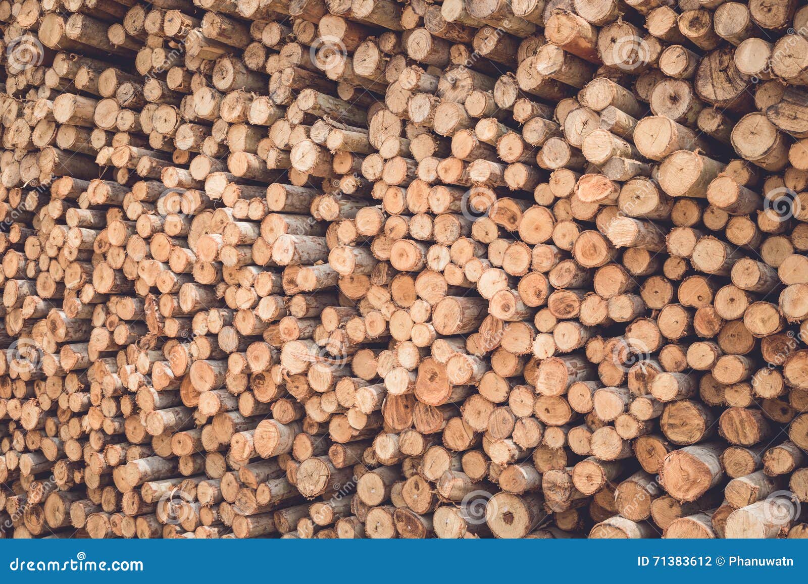 Stacked of Wood Log for Construction Buildings Background Stock Photo ...