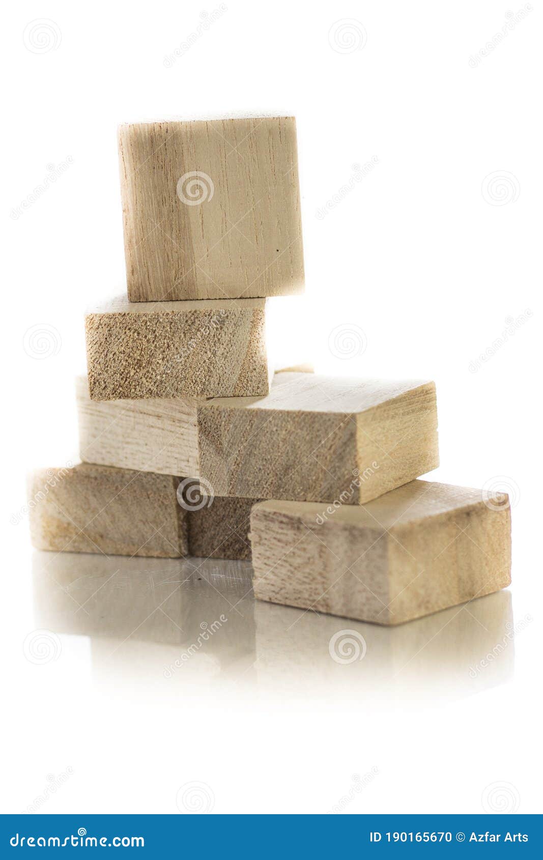 Stacked of wooden block stock photo. Image of background - 190165670