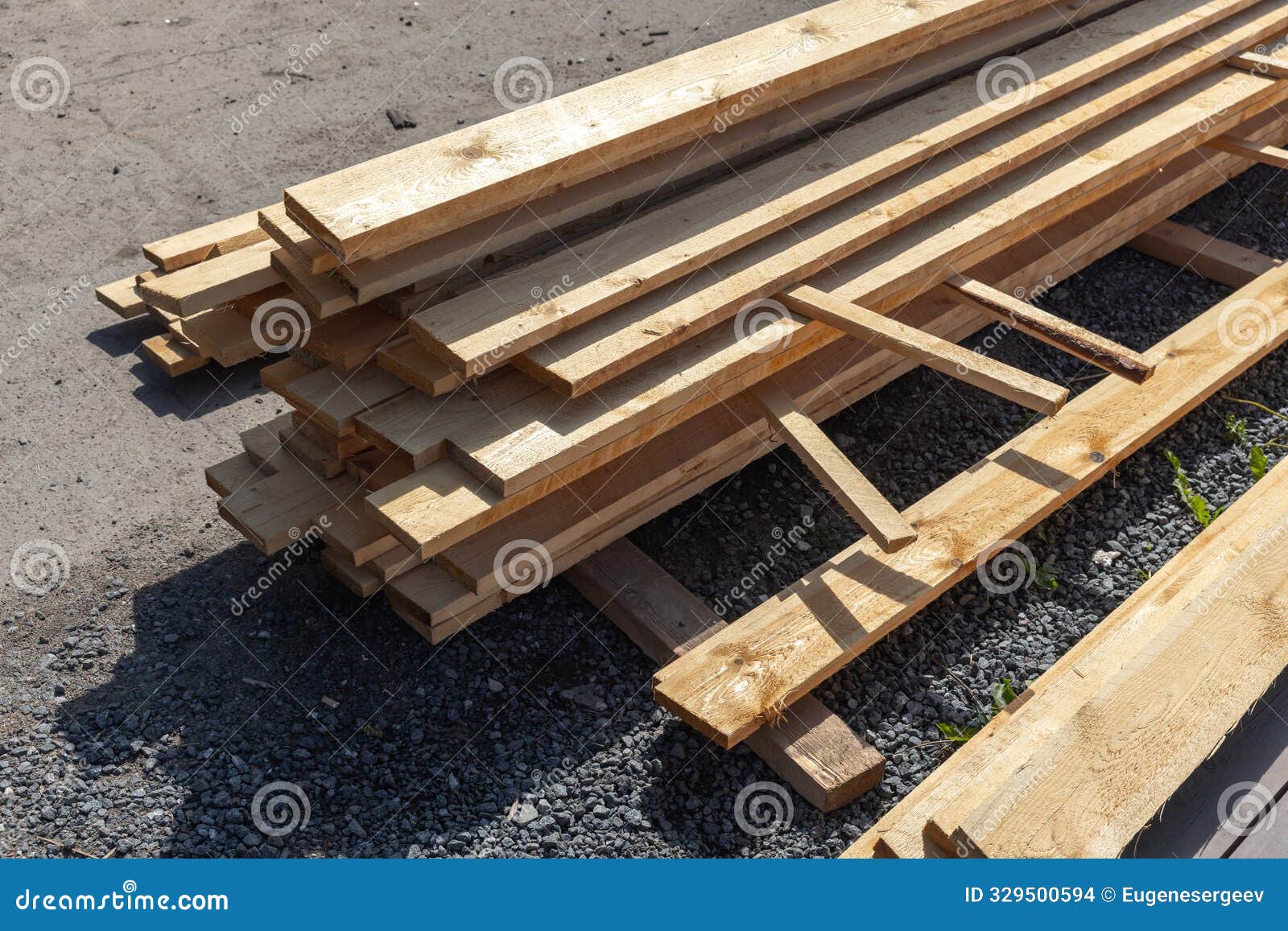 Stacked Wooden Boards, Outdoor Storage Stock Photo - Image of planks ...