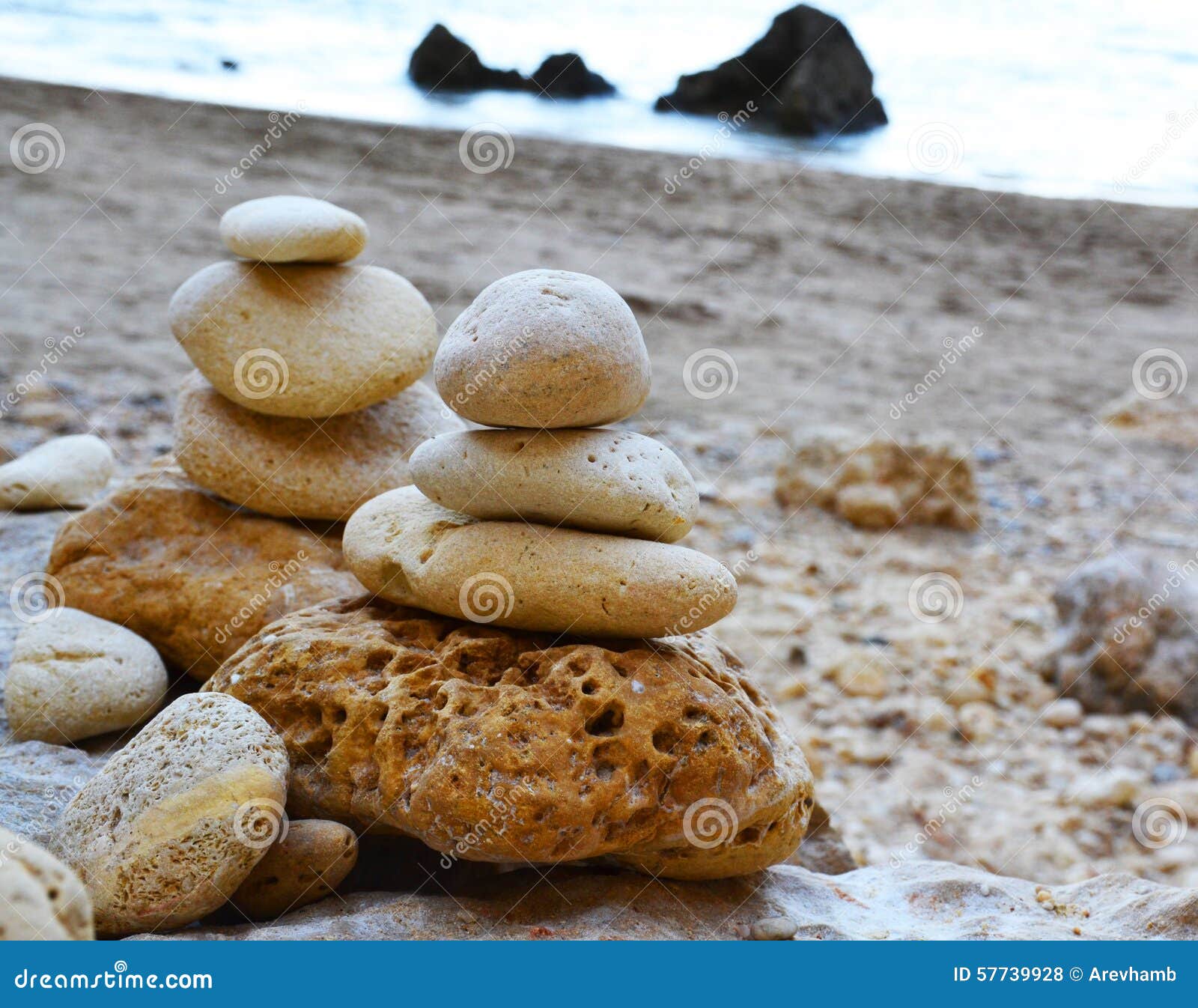 Stacked Zen stones stock photo. Image of natural, pebble - 57739928