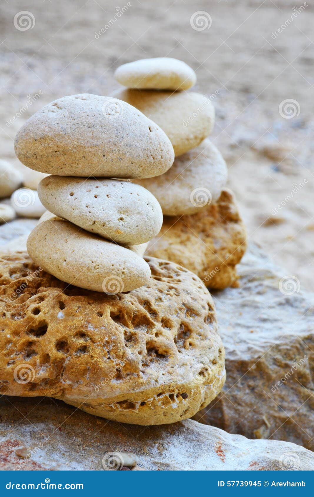 Stacked Zen stones stock image. Image of closeup, group - 57739945