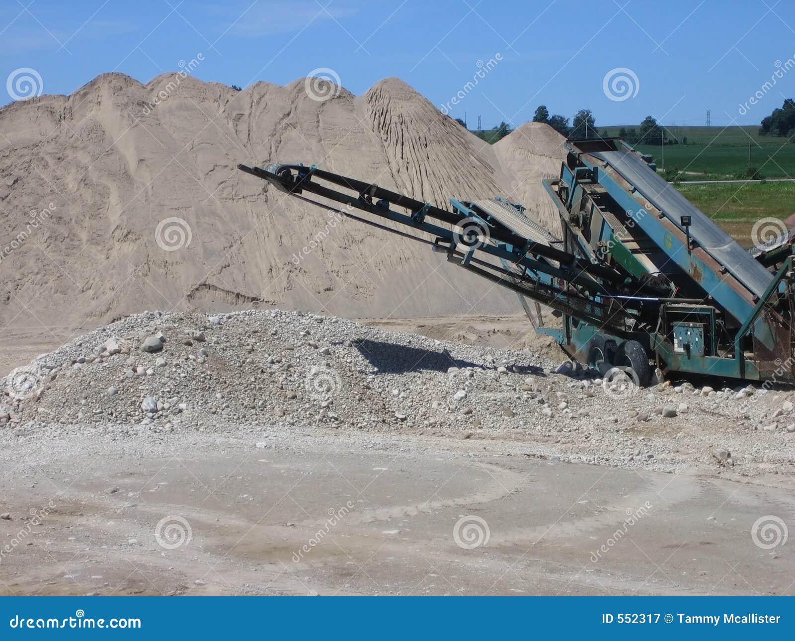 Stacker stock image. Image of gravel, employees, dust, particles - 552317