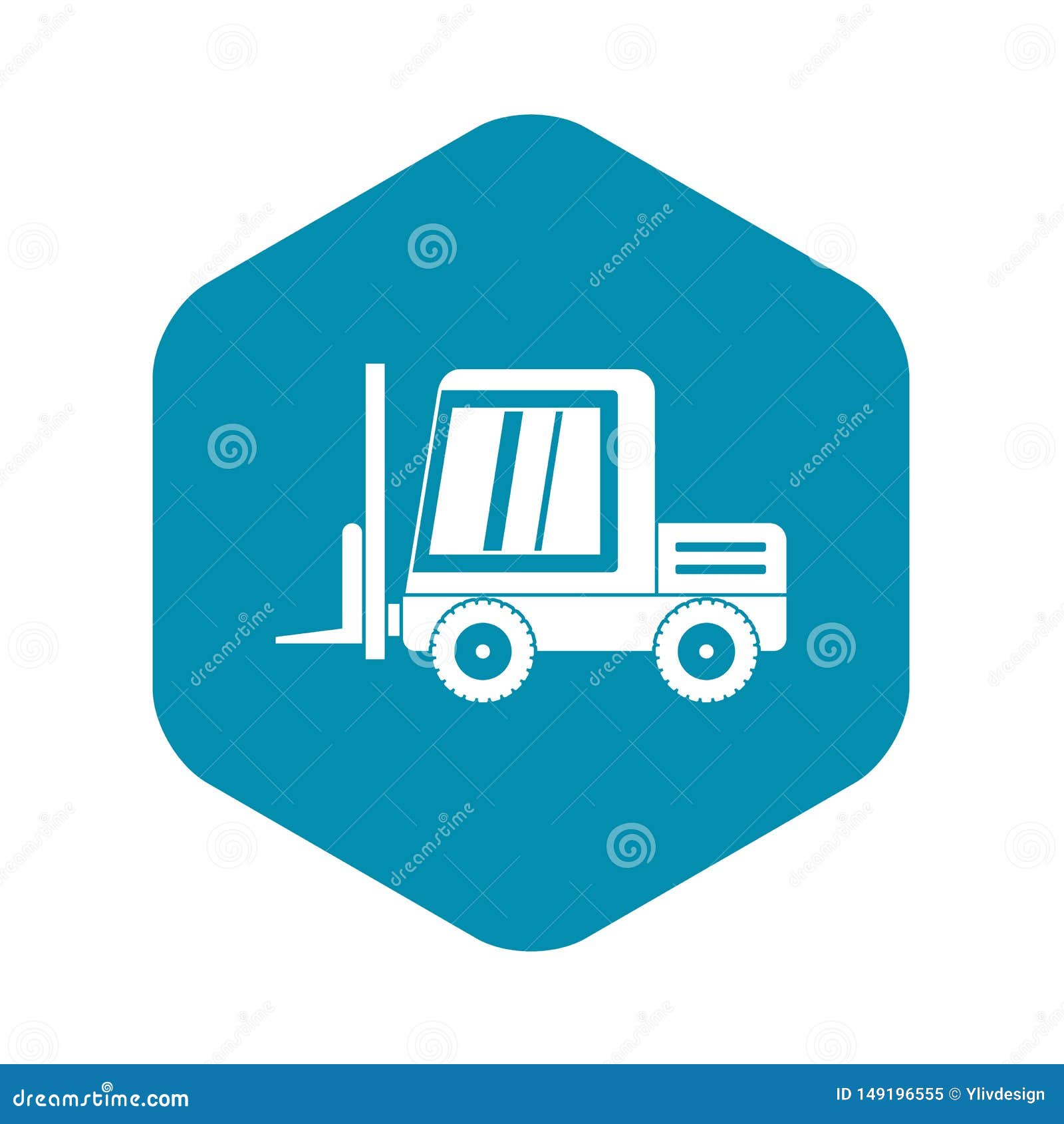 Stacker loader icon simple stock vector. Illustration of equipment ...
