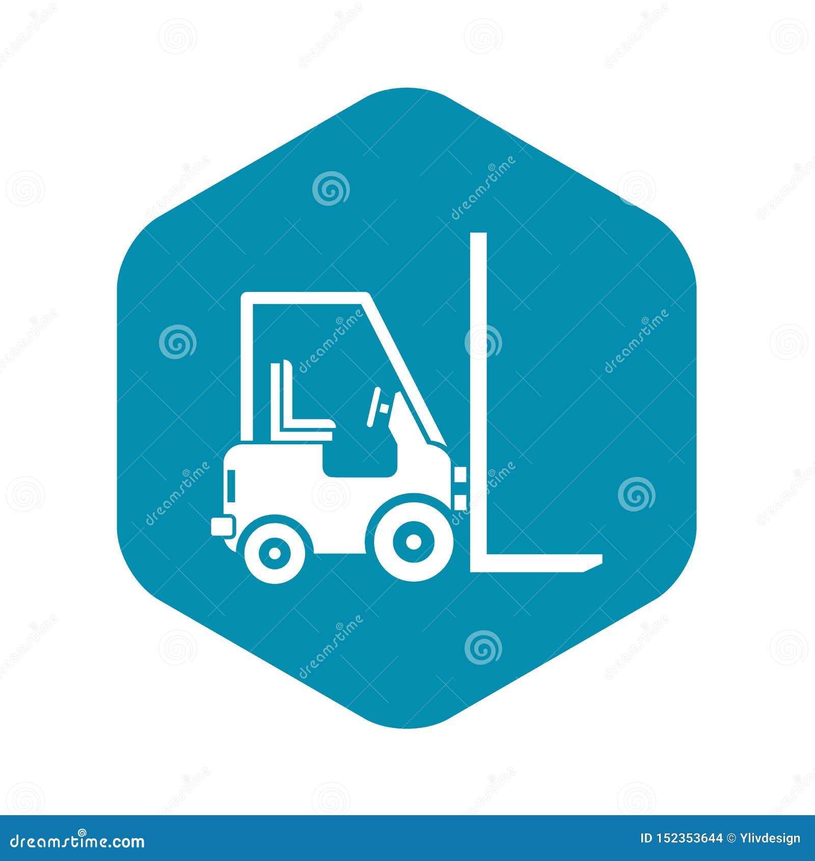 Stacker Loader Icon, Simple Style Stock Vector - Illustration of ...