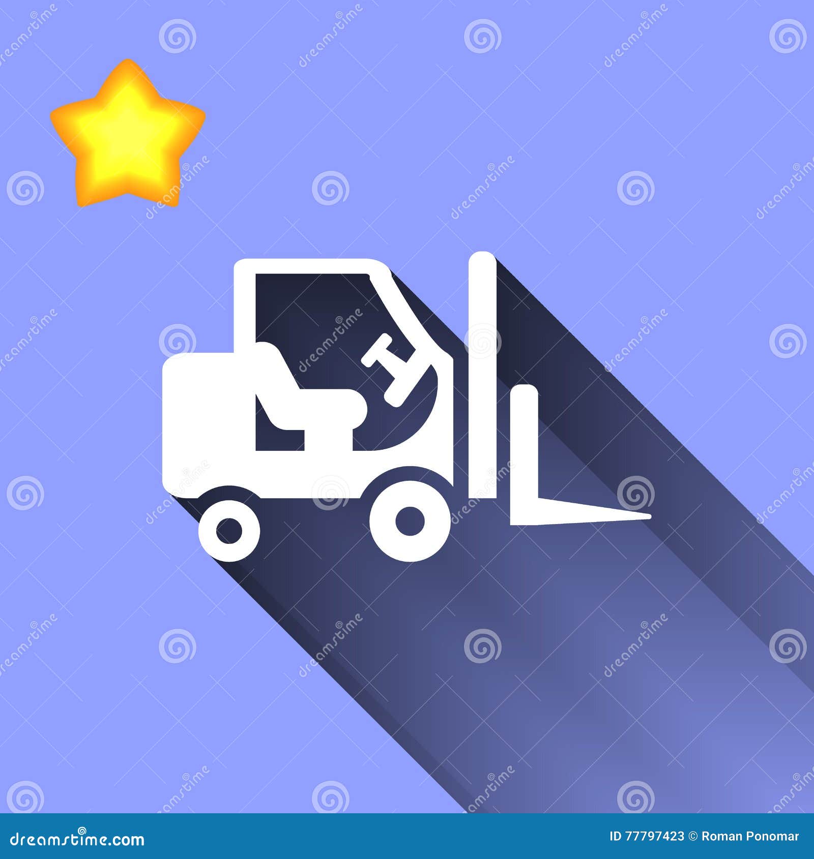 Stacker Loader Icon, Cartoon Style | CartoonDealer.com #79931965