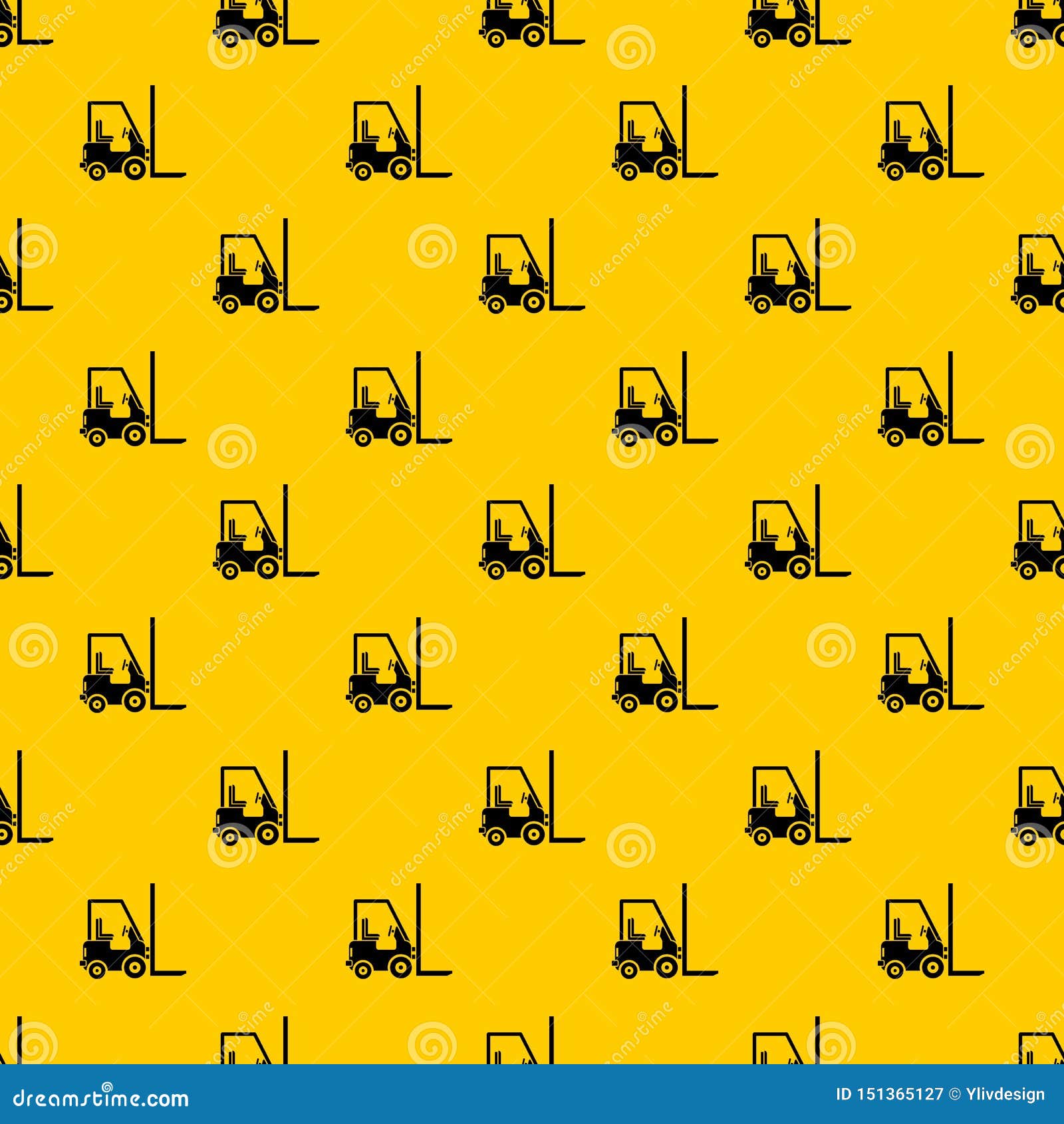 Stacker Loader Pattern Vector Stock Vector - Illustration of depot ...